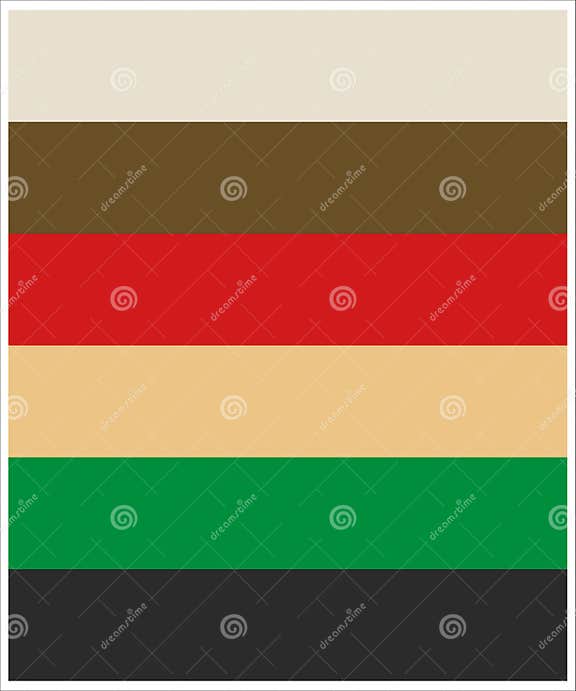 Color Full Rectangle Pattern in Horizontal Form Arranged Vertically ...