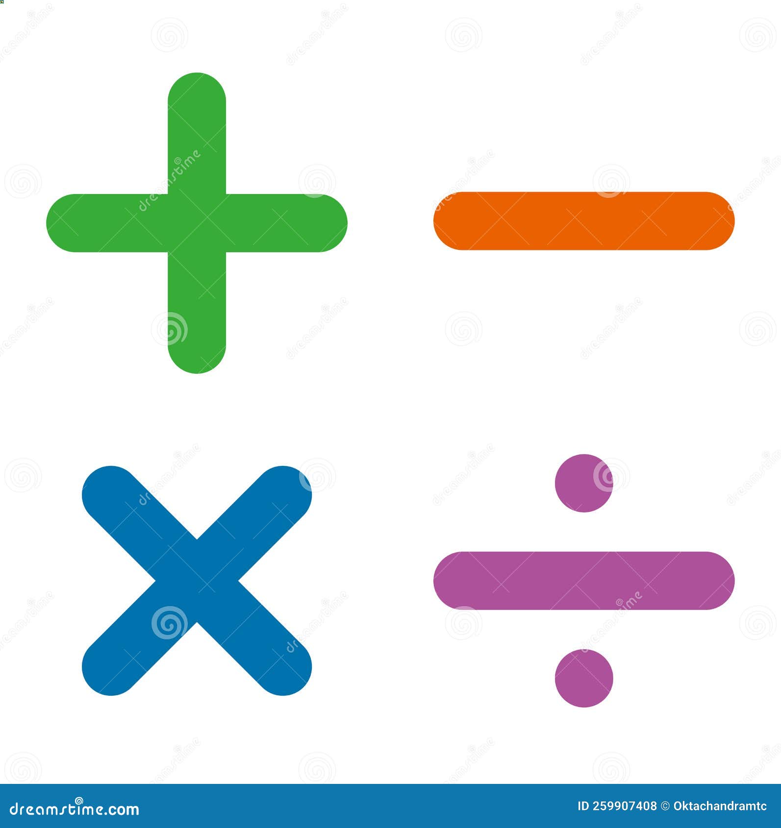 Mathematical Symbols. Full Color Calculator Icon for Calculator UI ...