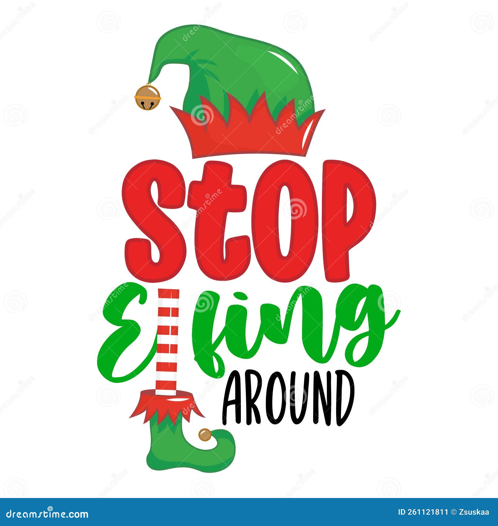 Stop Elfing Around - Phrase for Christmas Clothes or Ugly Sweaters ...