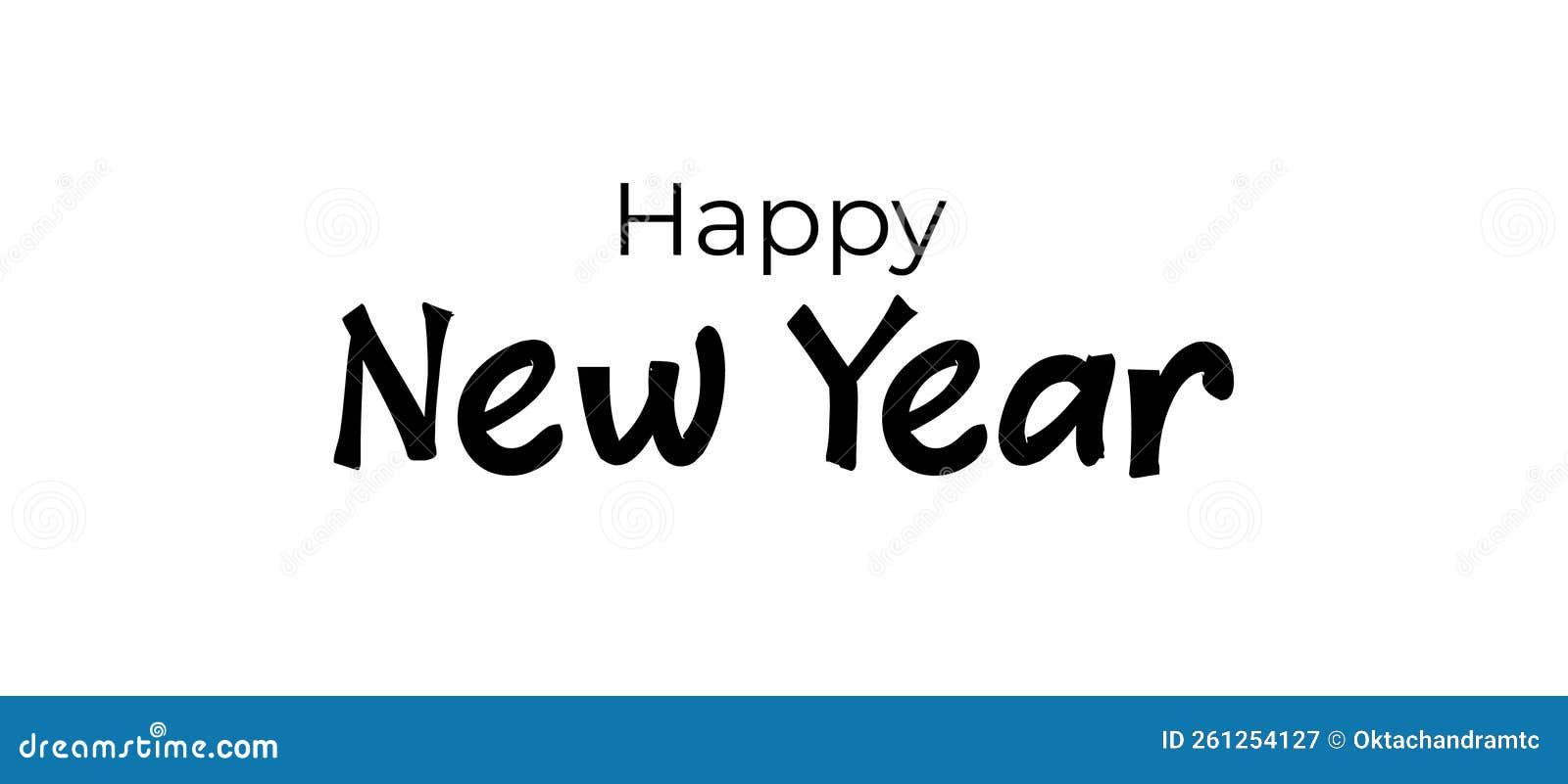 HAPPY NEW YEAR Text Handwritten Script. Celebration Poster Banner ...