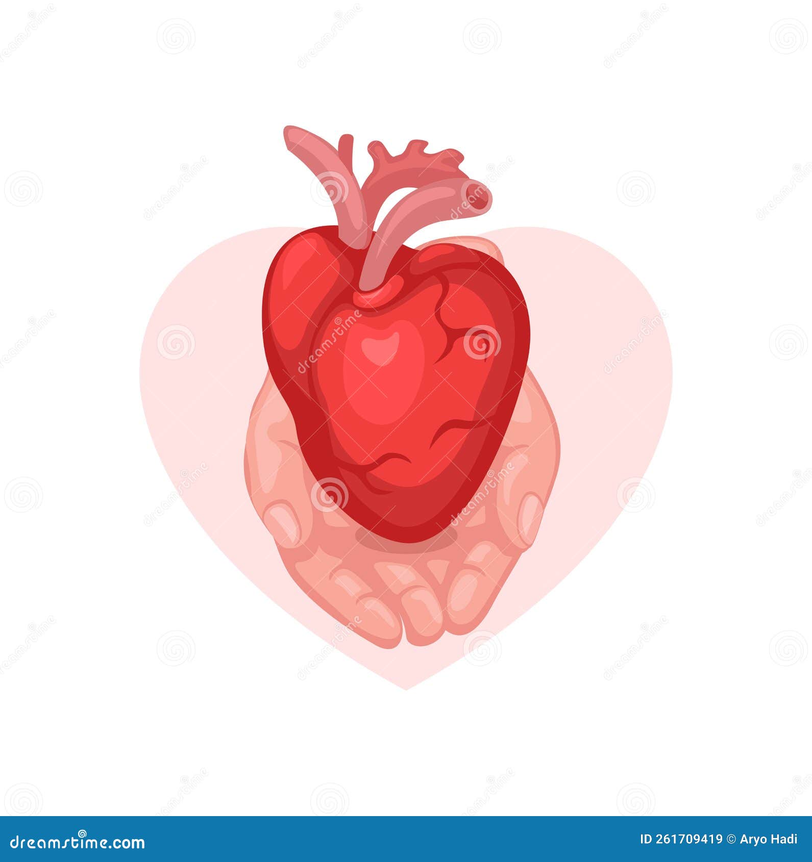 World Organ Donation Day. Heart Transplantation Symbol Cartoon ...