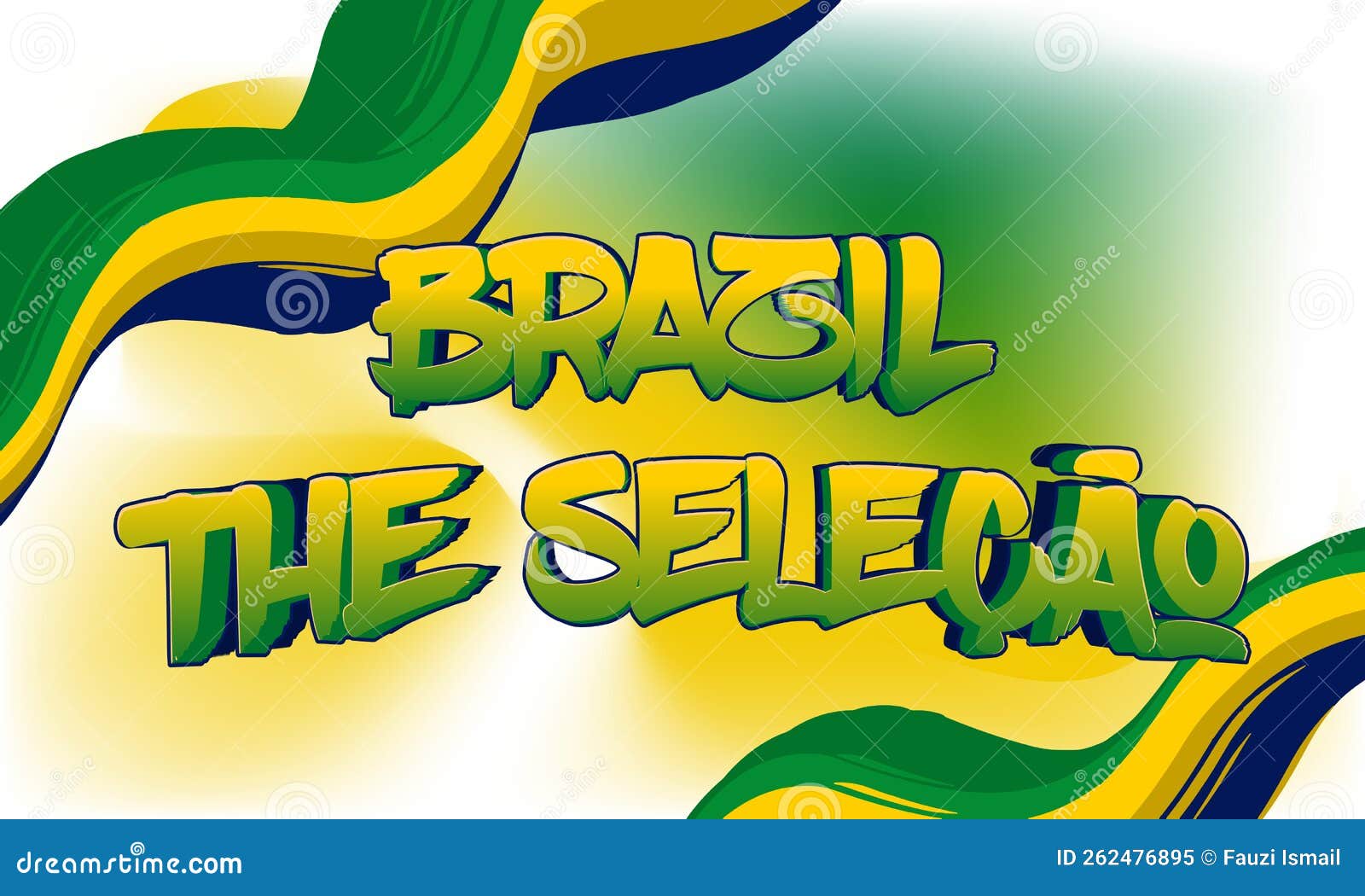 Brazil the Selecao World Football Championship Background Theme Stock ...