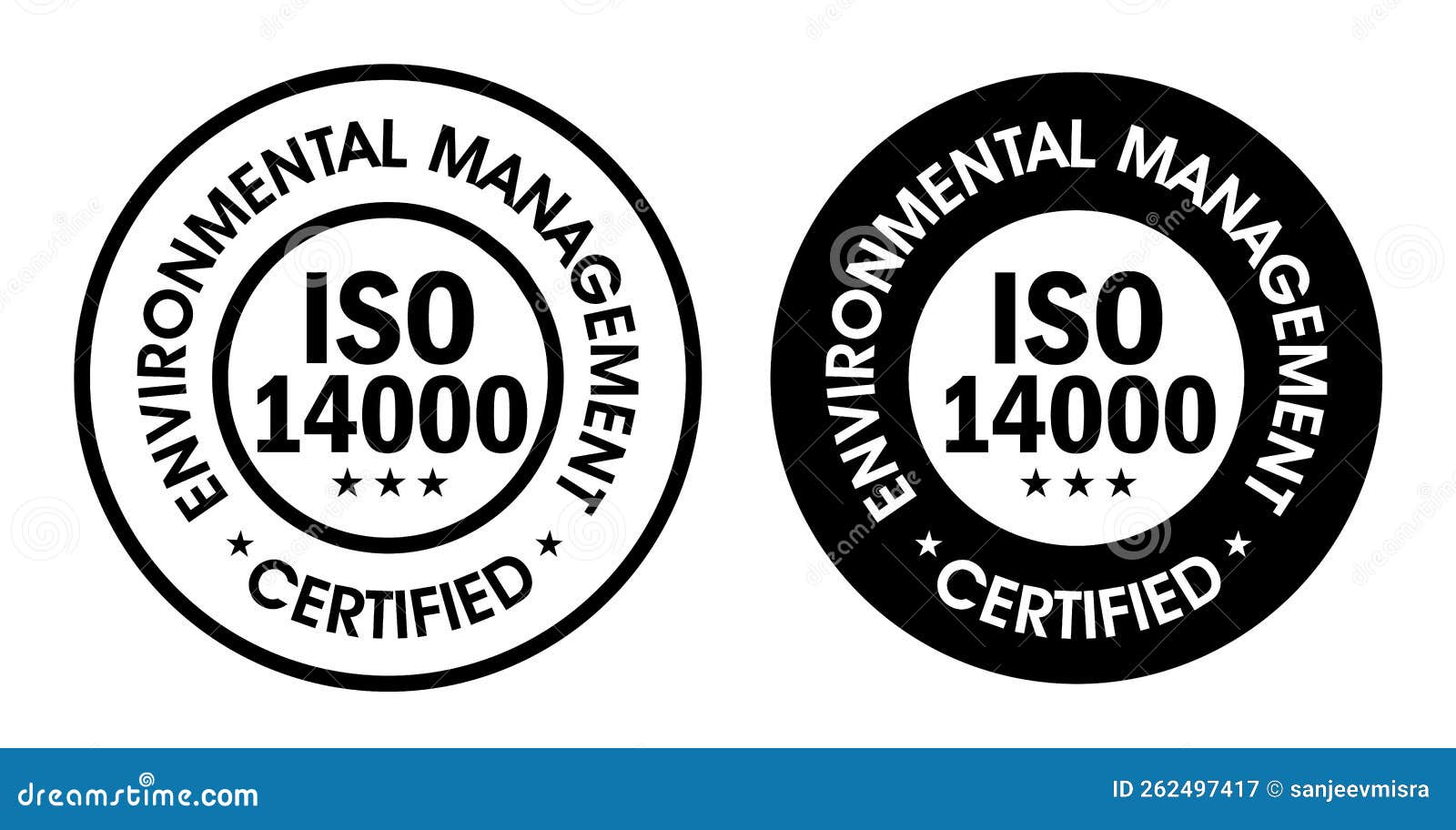 Certified Iso 14000, Environmental Management System Abstract Stock ...
