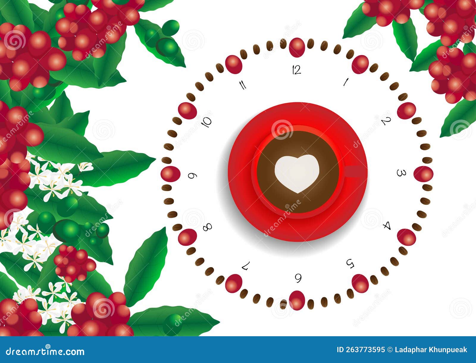 Take a Coffee Break Banner Vector Illustration.coffee with Time Stock ...