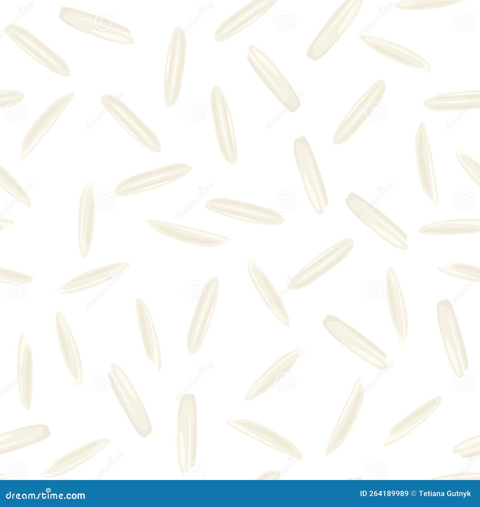 Long Basmati Rice Icon. Vector Cartoon Food Illustration ...