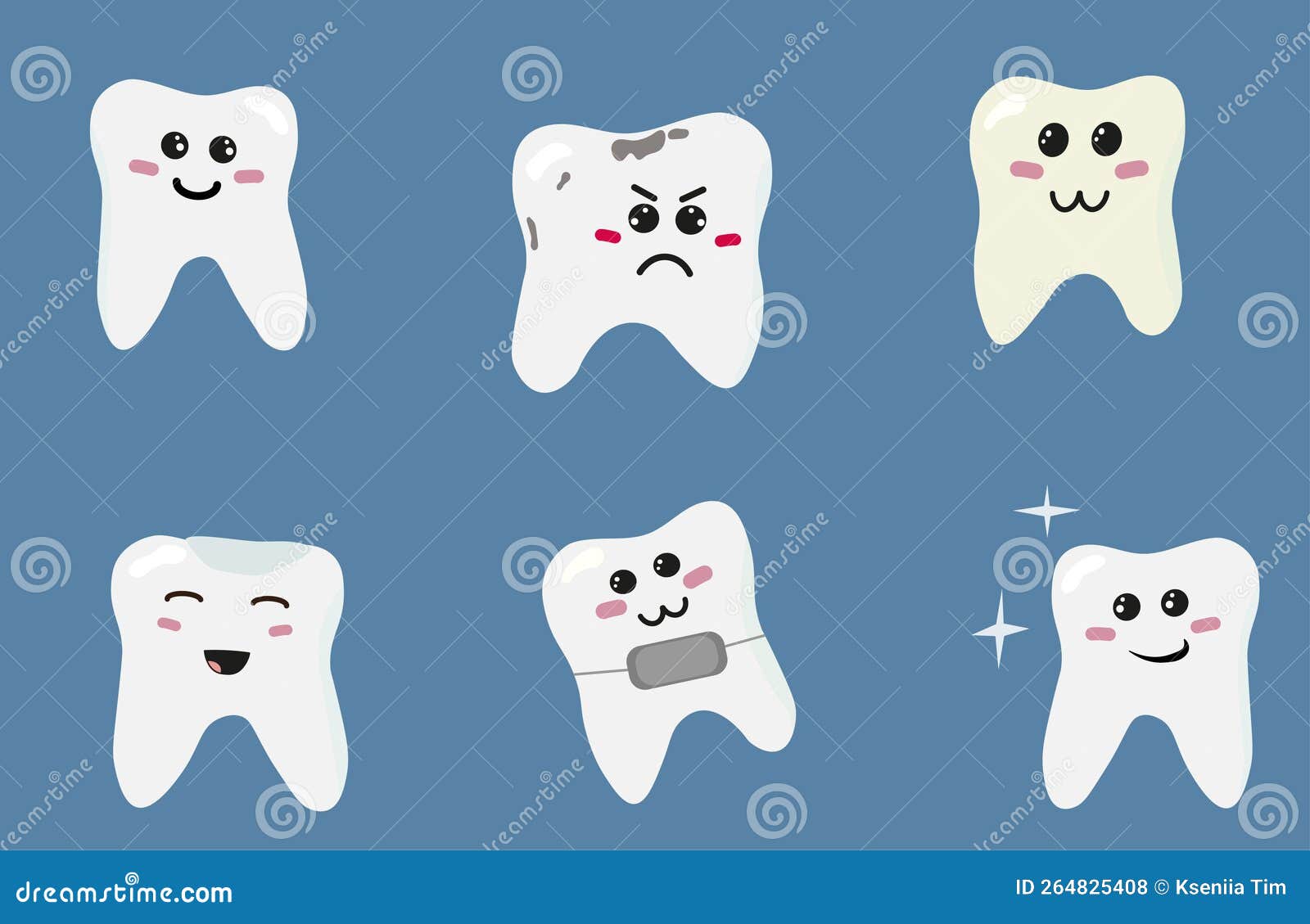 Set of Teeth, Different Types of Teeth Stock Illustration ...