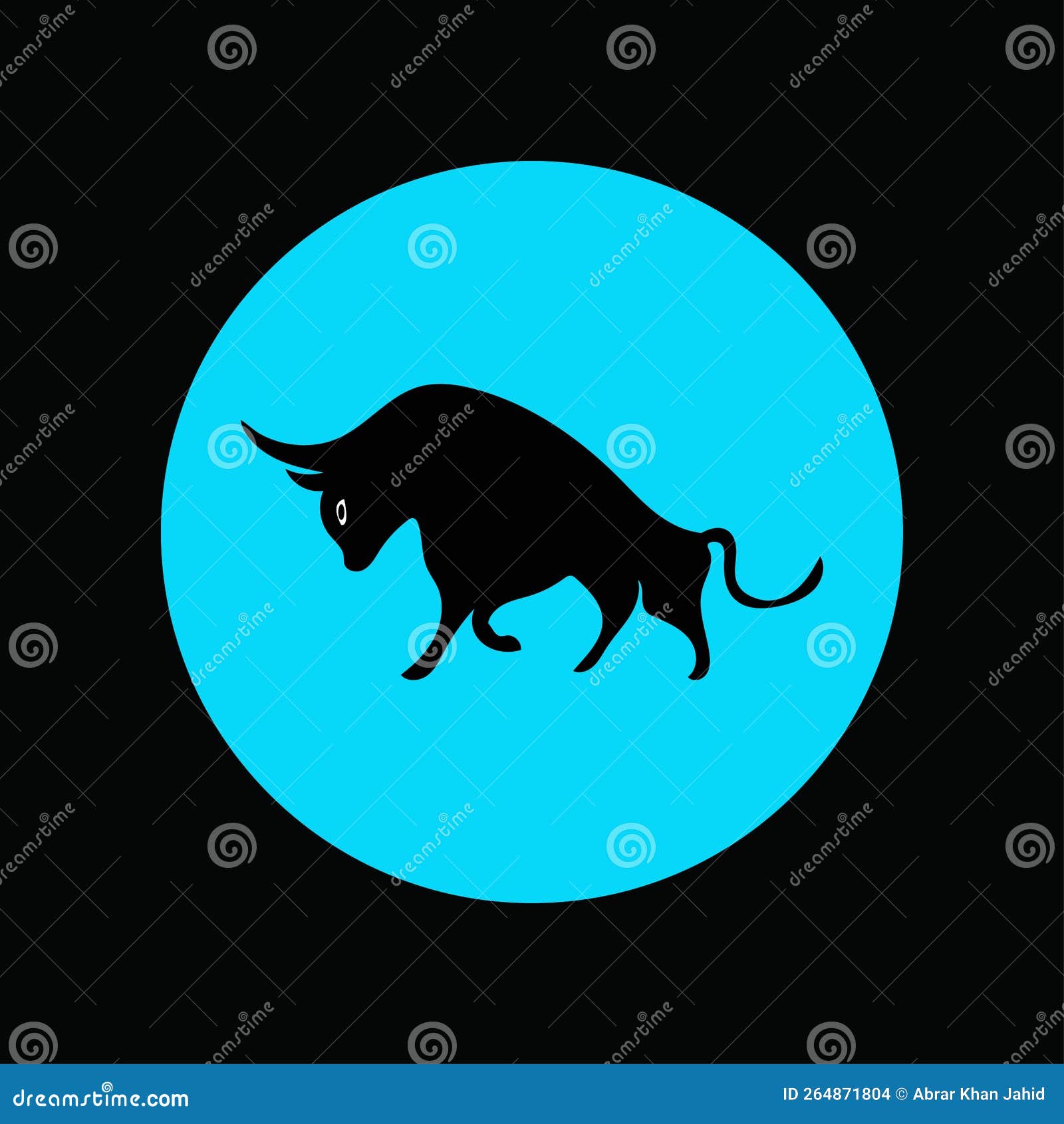 Bull Animal Vector Logo Design Stock Vector - Illustration of ...
