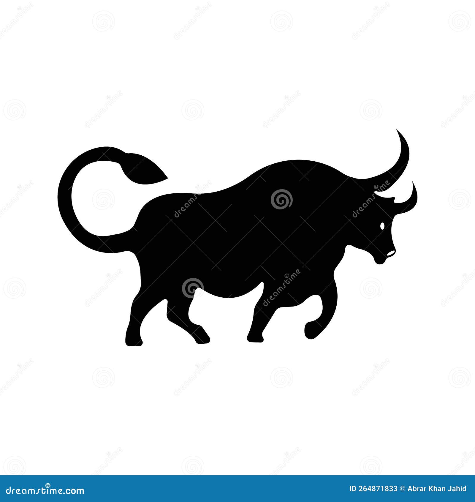 Bull Animal Vector Logo Design Stock Vector - Illustration of icon ...