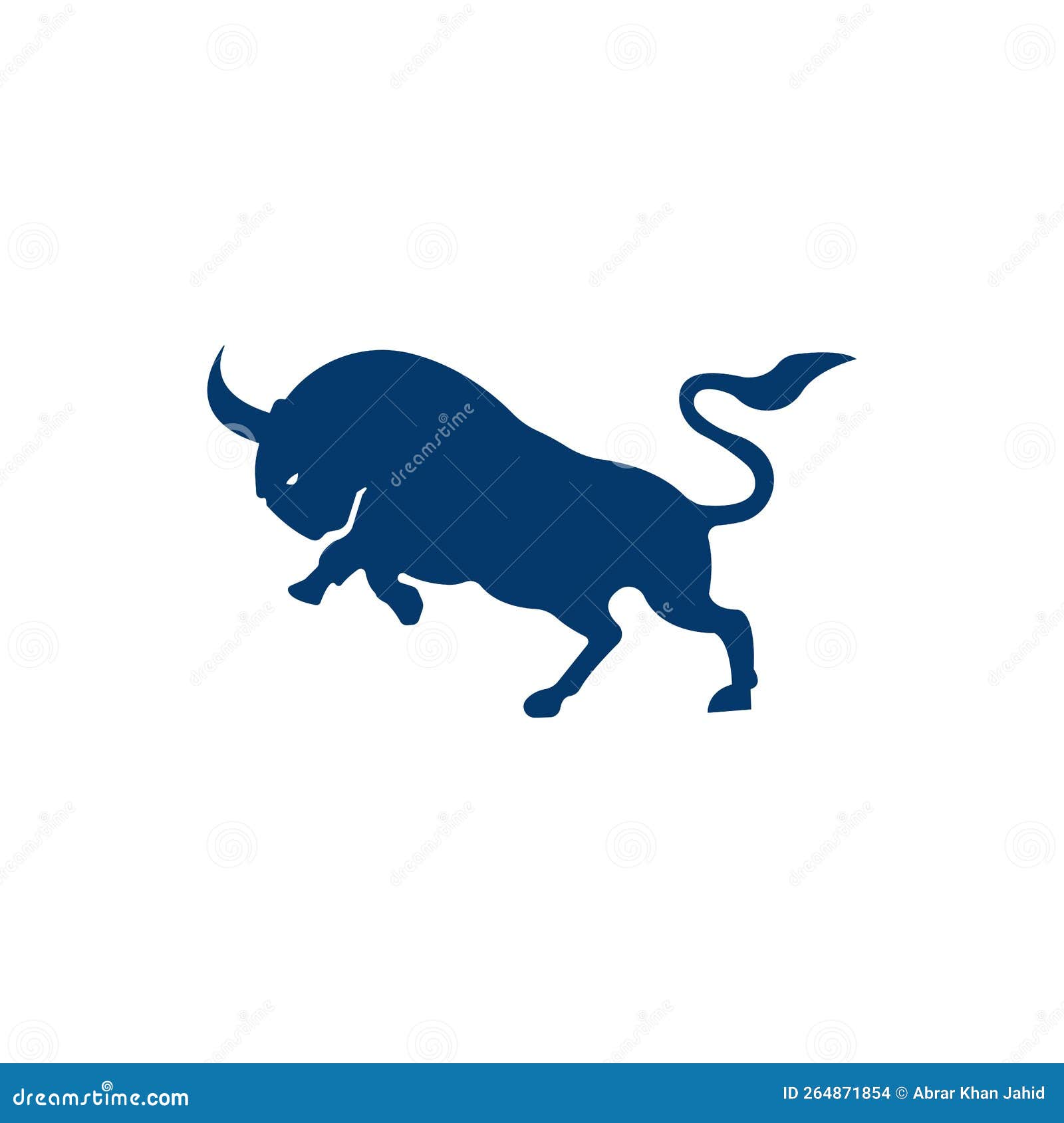 Bull Animal Vector Logo Design Stock Vector - Illustration of cattle ...