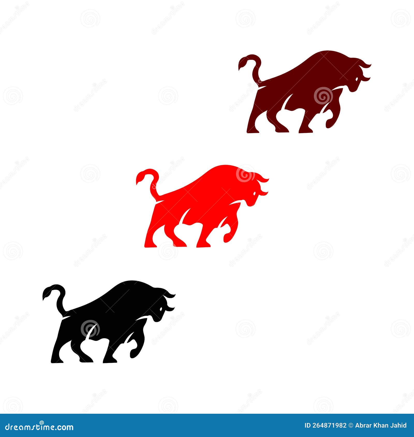 Bull Animal Vector Logo Design Stock Vector - Illustration of farm ...