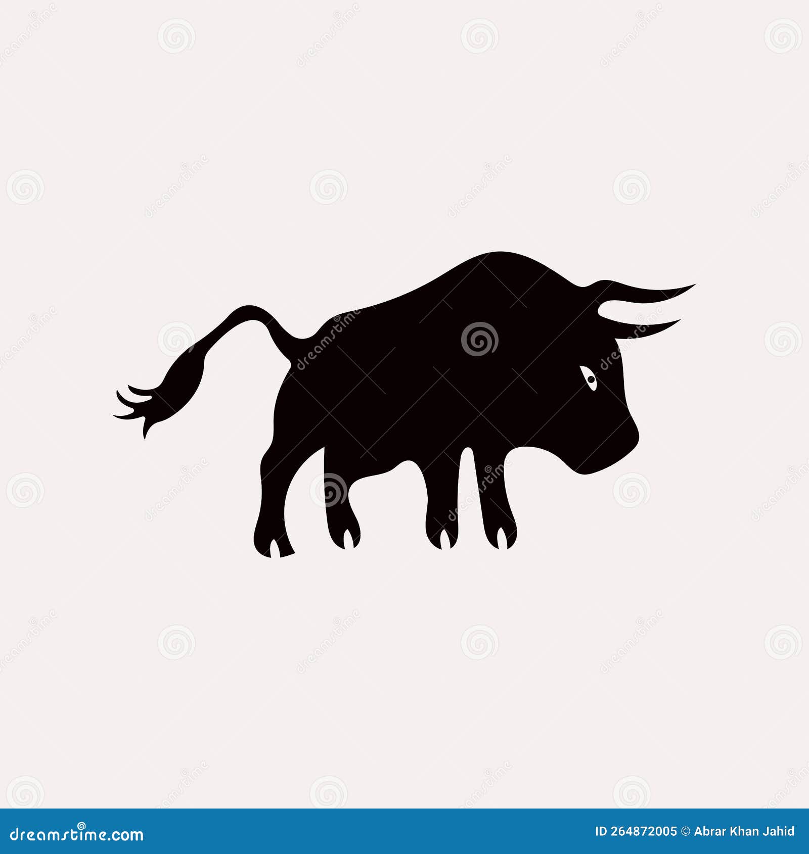 Bull Animal Vector Logo Design Stock Vector - Illustration of logotype ...