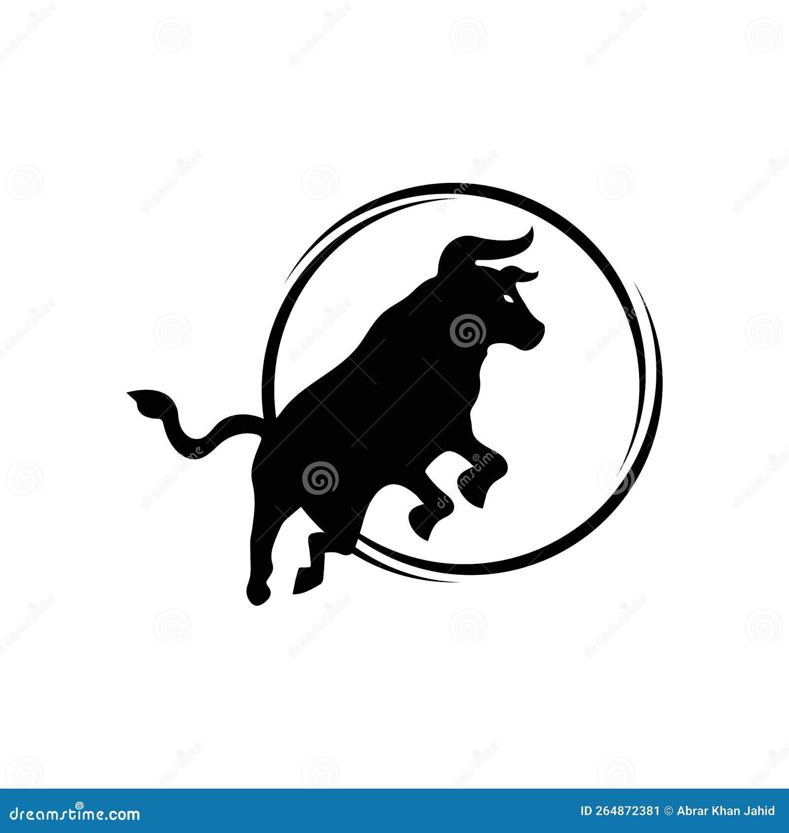 Bull Animal Vector Logo Design Stock Vector - Illustration of animal ...