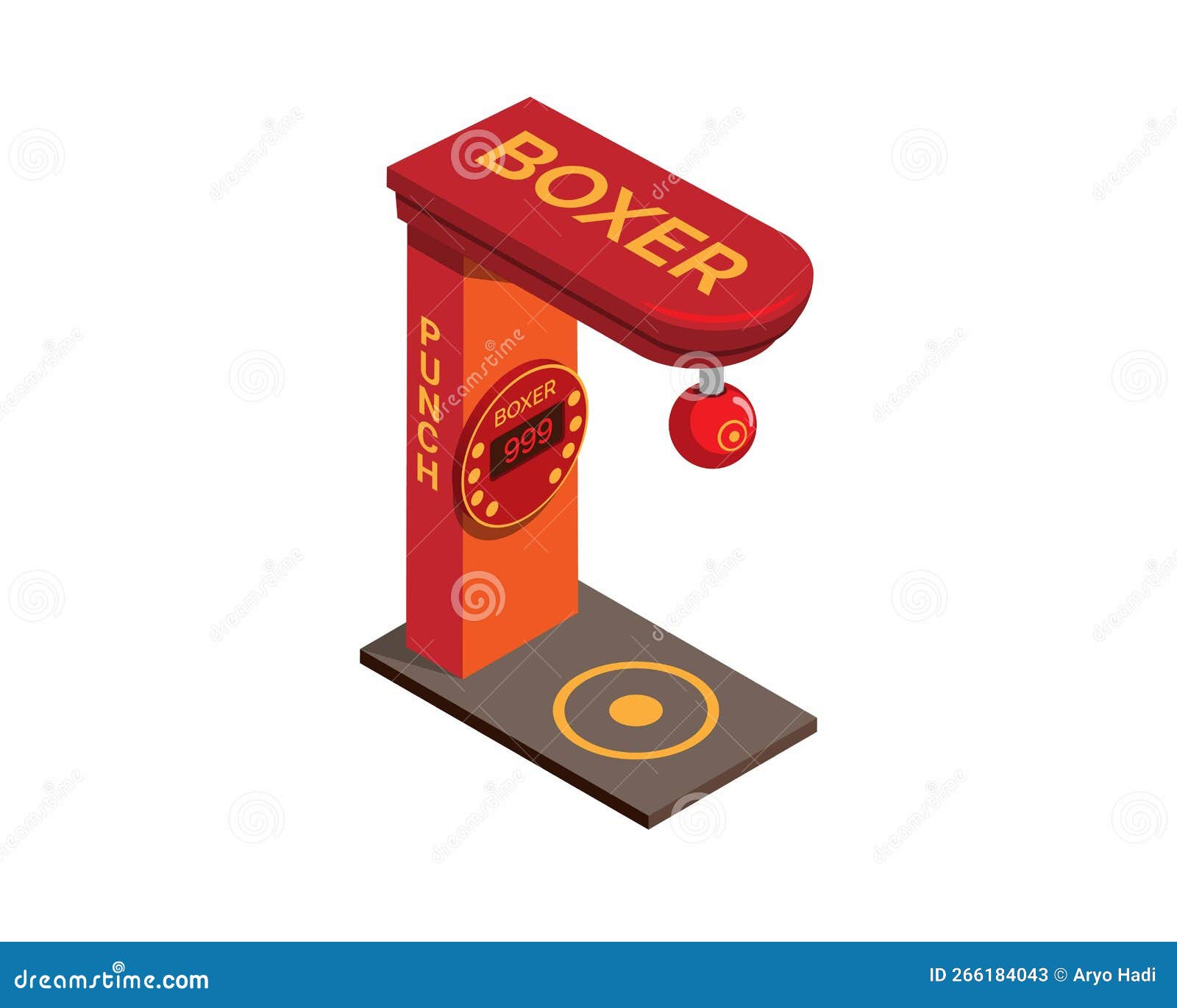 Punch Game, Retro, Arcade Neon Icon. Blue And Yellow Neon Vector Icon ...