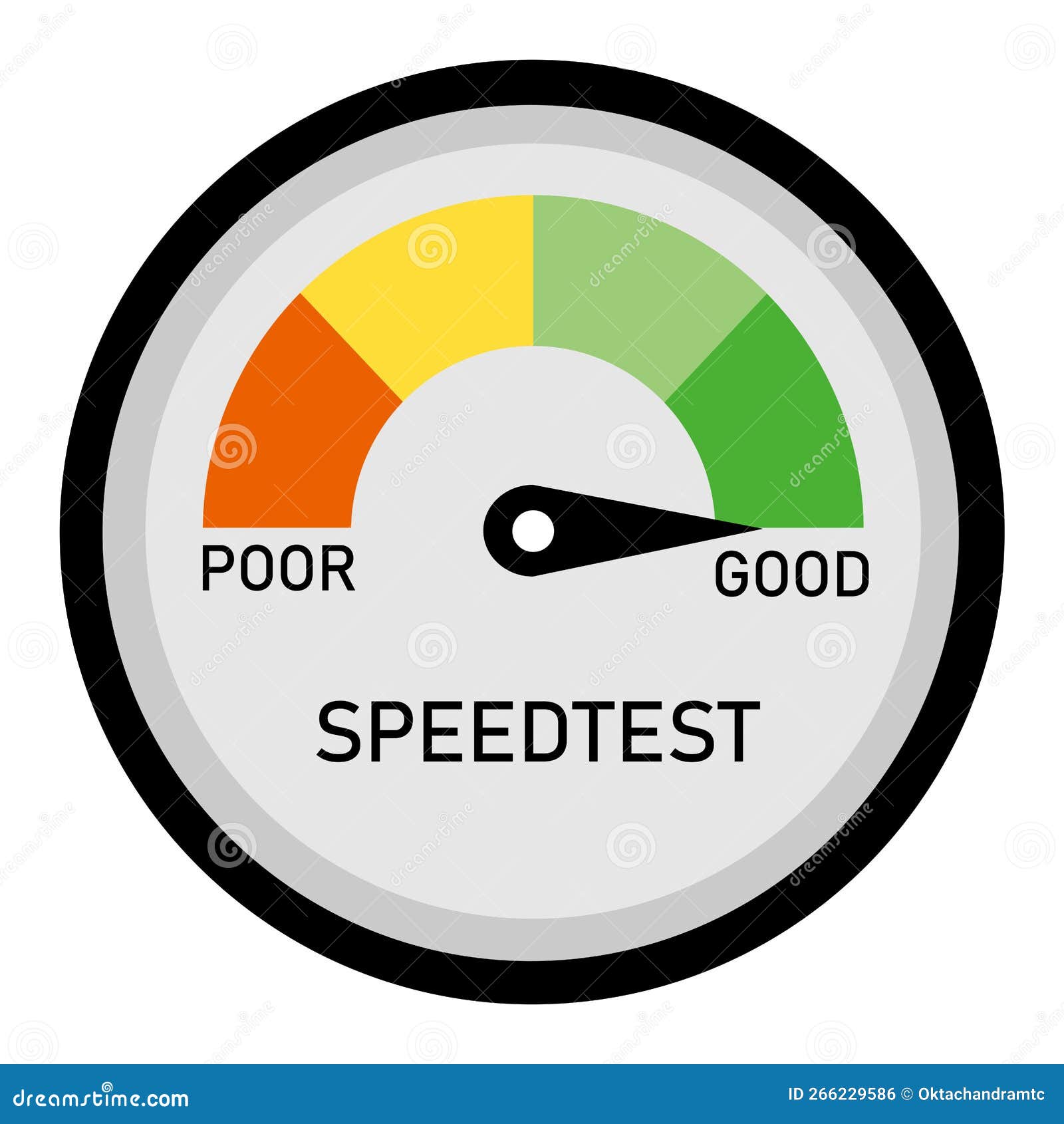 Single Illustration Template of Internet Speed Meter To Check Internet ...