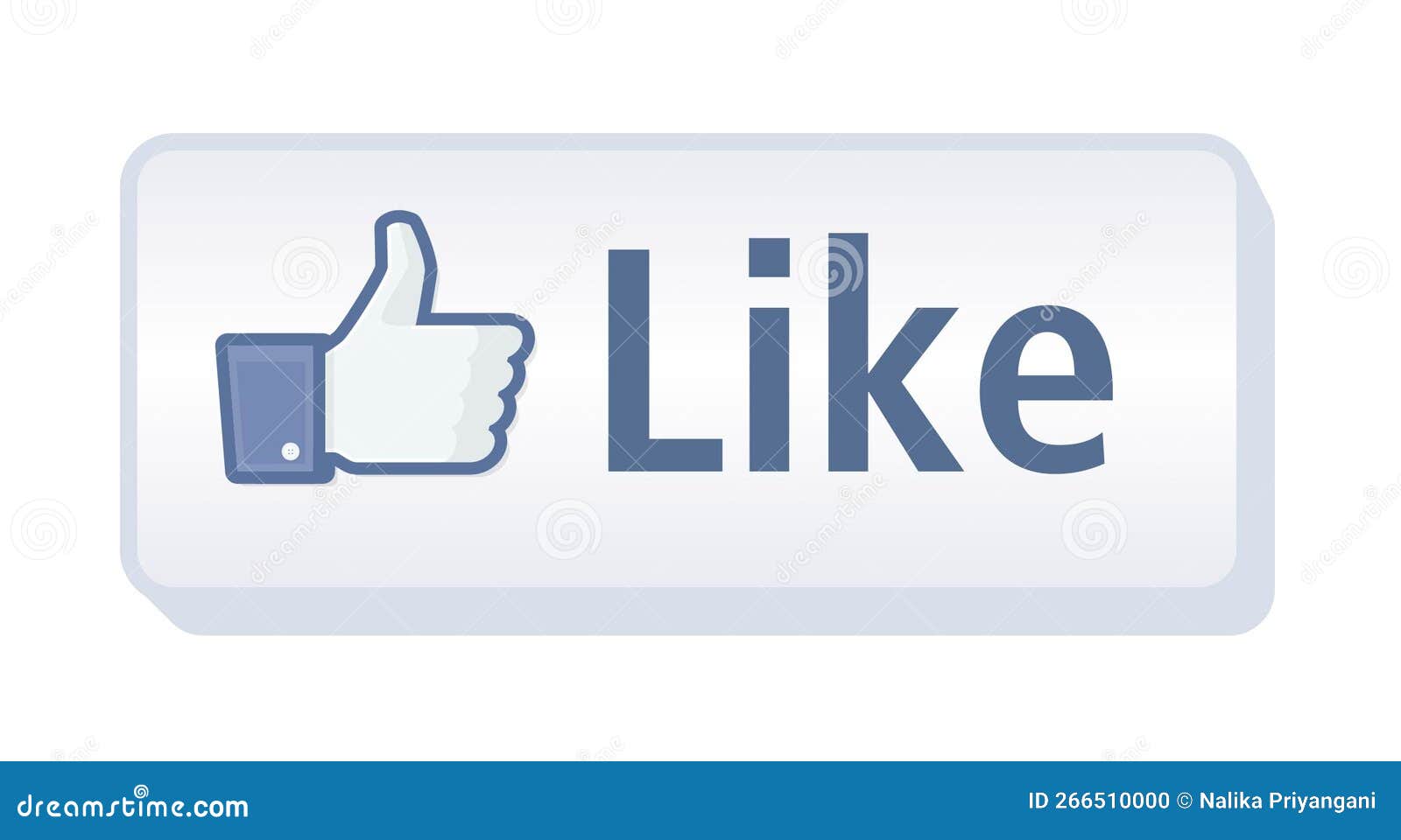 Facebook Thumb Up Like Button Editorial Image - Illustration of success ...
