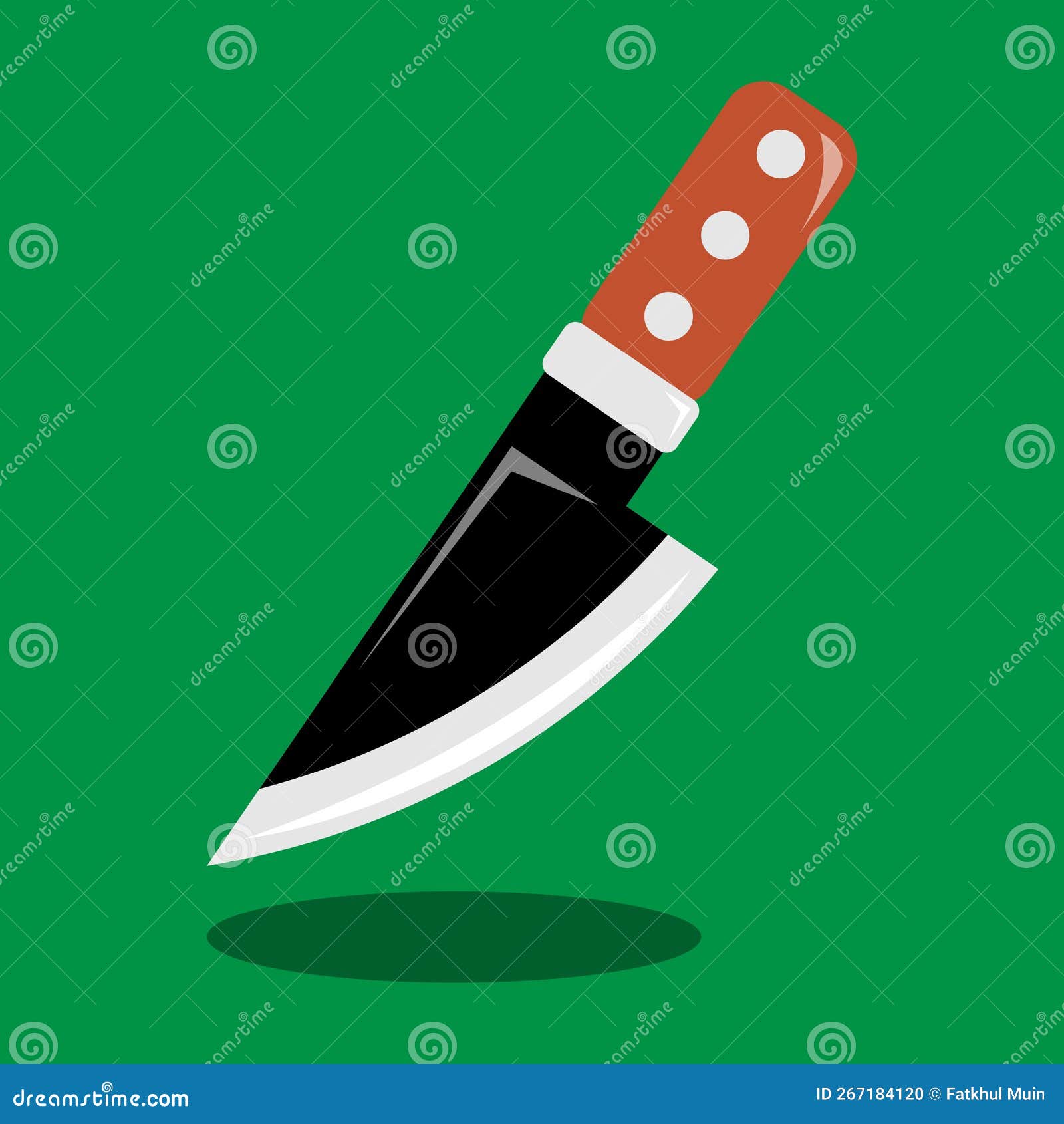 Flying Knife Simple Vector. Kitchen Equipment Icons Stock Vector ...