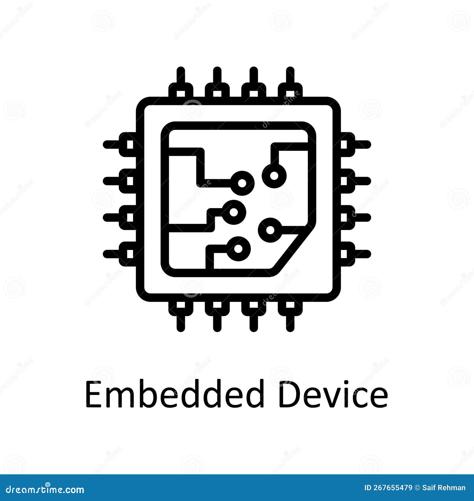Embedded Device Icon. Monochrome Style Design From Machine Learning ... Embedded Device Icon. Monochrome Style Design From Machine Learning ...