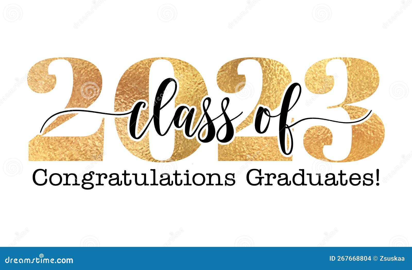 Congratulations, Graduates 2022, Invitation Greeting Card Design With ...