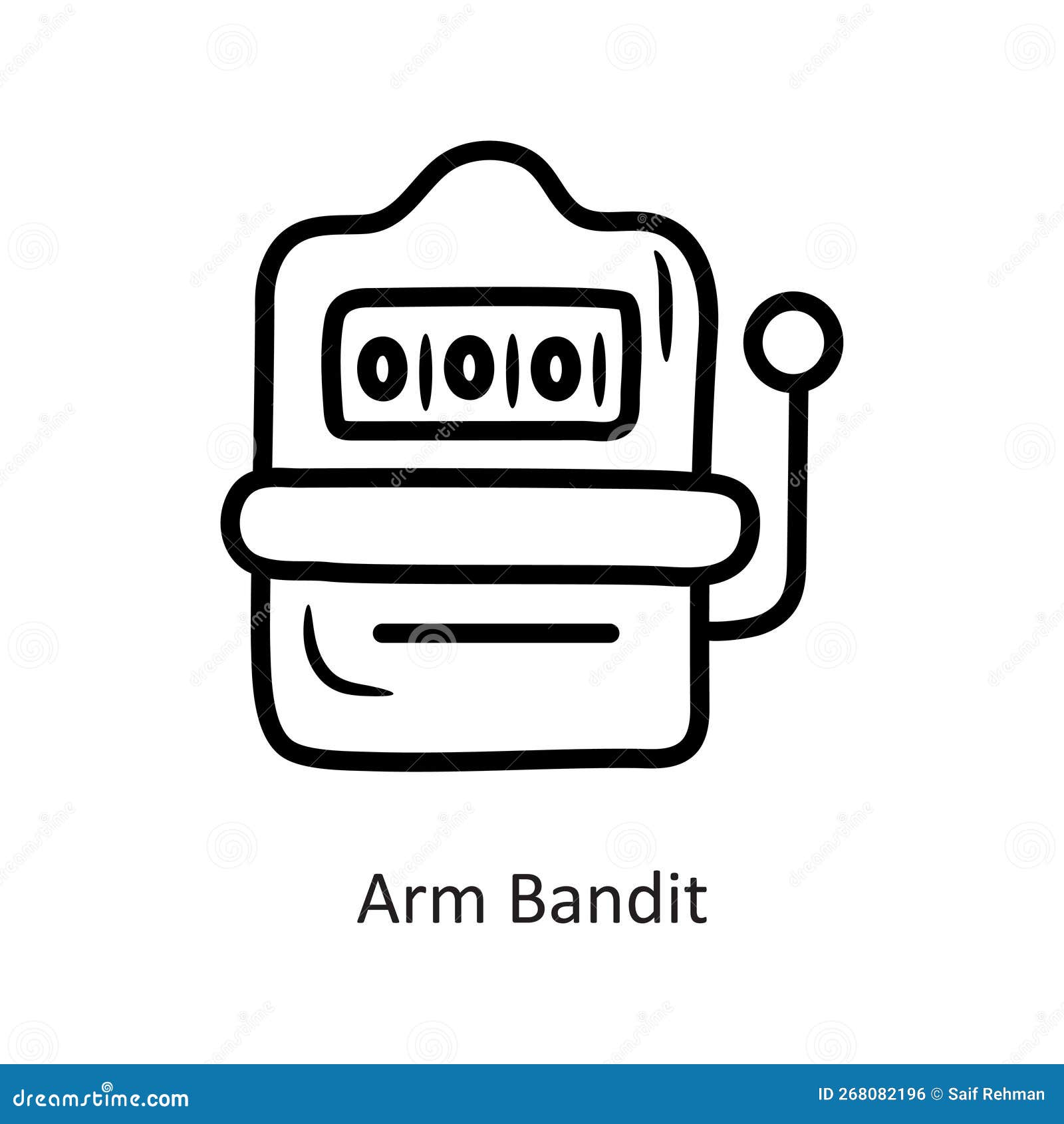 Bandit Vector Icon On White Background. Flat Vector Bandit Icon Symbol ...