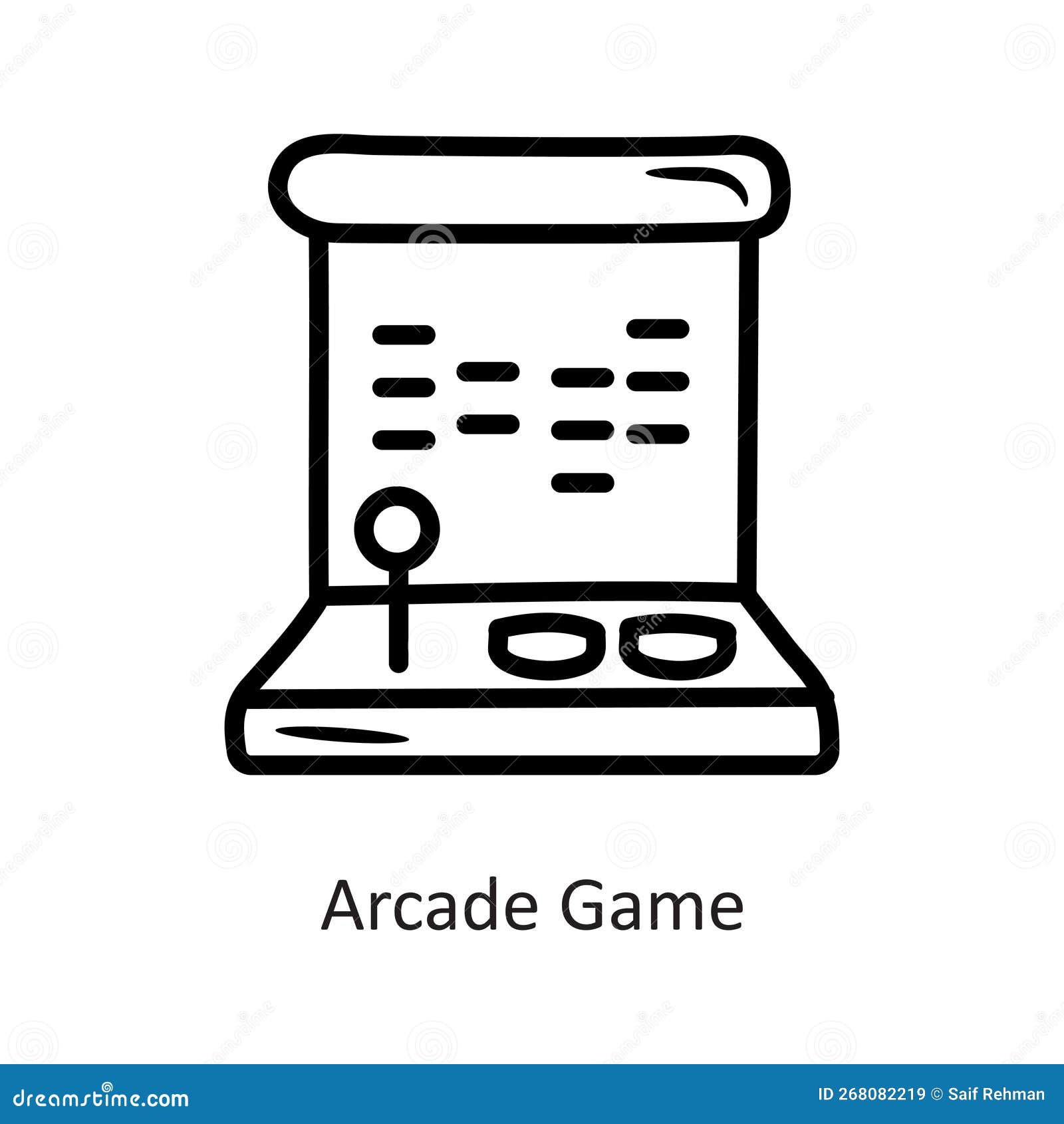 Arcade Game Vector Outline Icon Design Illustration. Gaming Symbol on ...