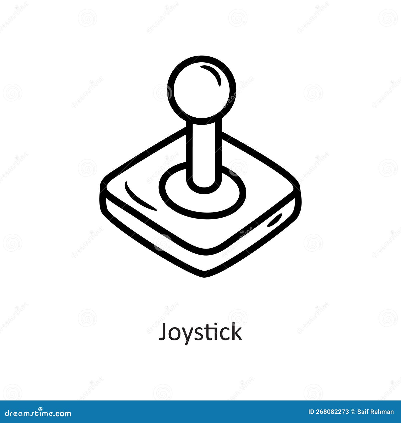Joystick Vector Outline Icon Design Illustration. Gaming Symbol on ...