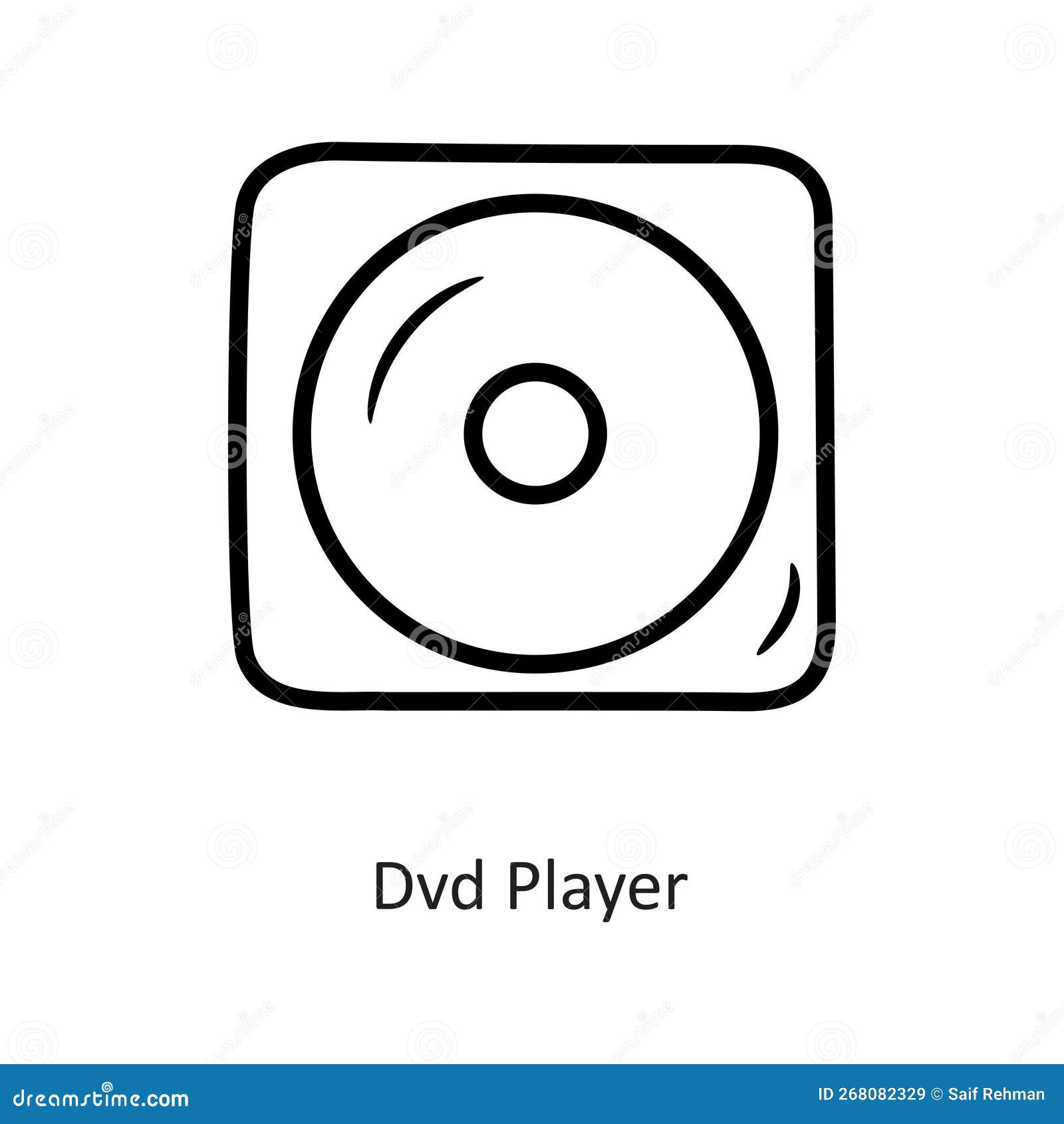 Dvd Player Vector Outline Icon Design Illustration. Gaming Symbol on ...