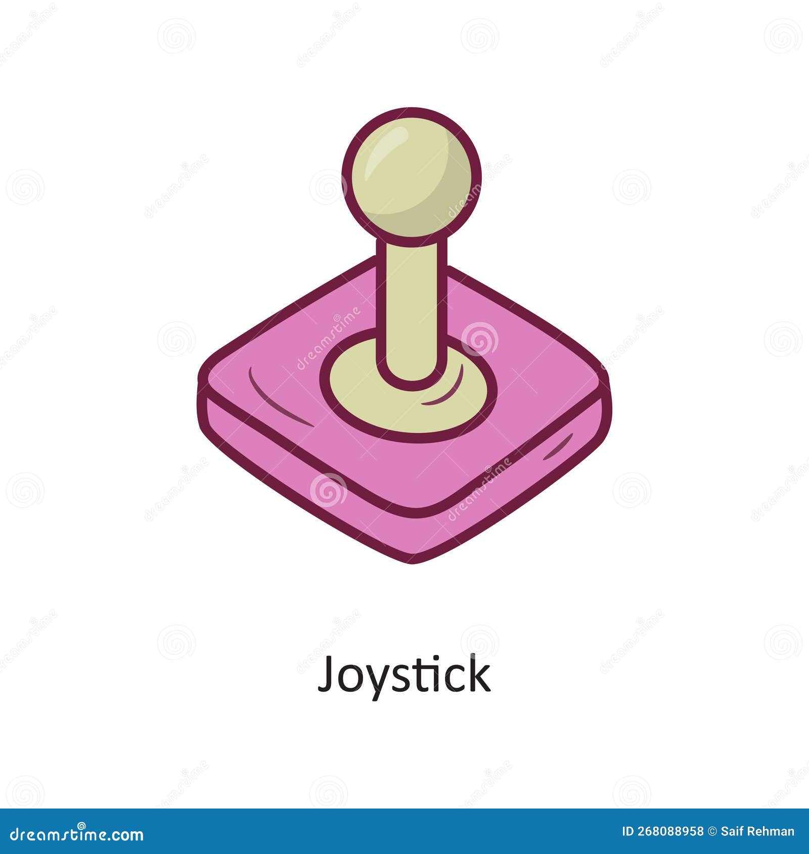 Joystick Vector Fill Outline Icon Design Illustration. Gaming Symbol on ...