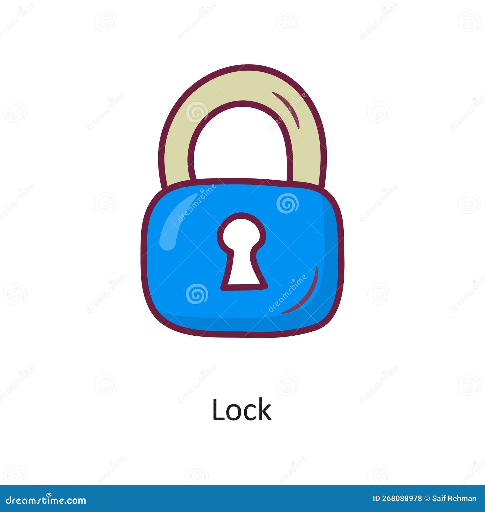 Lock Vector Fill Outline Icon Design Illustration. Gaming Symbol on ...