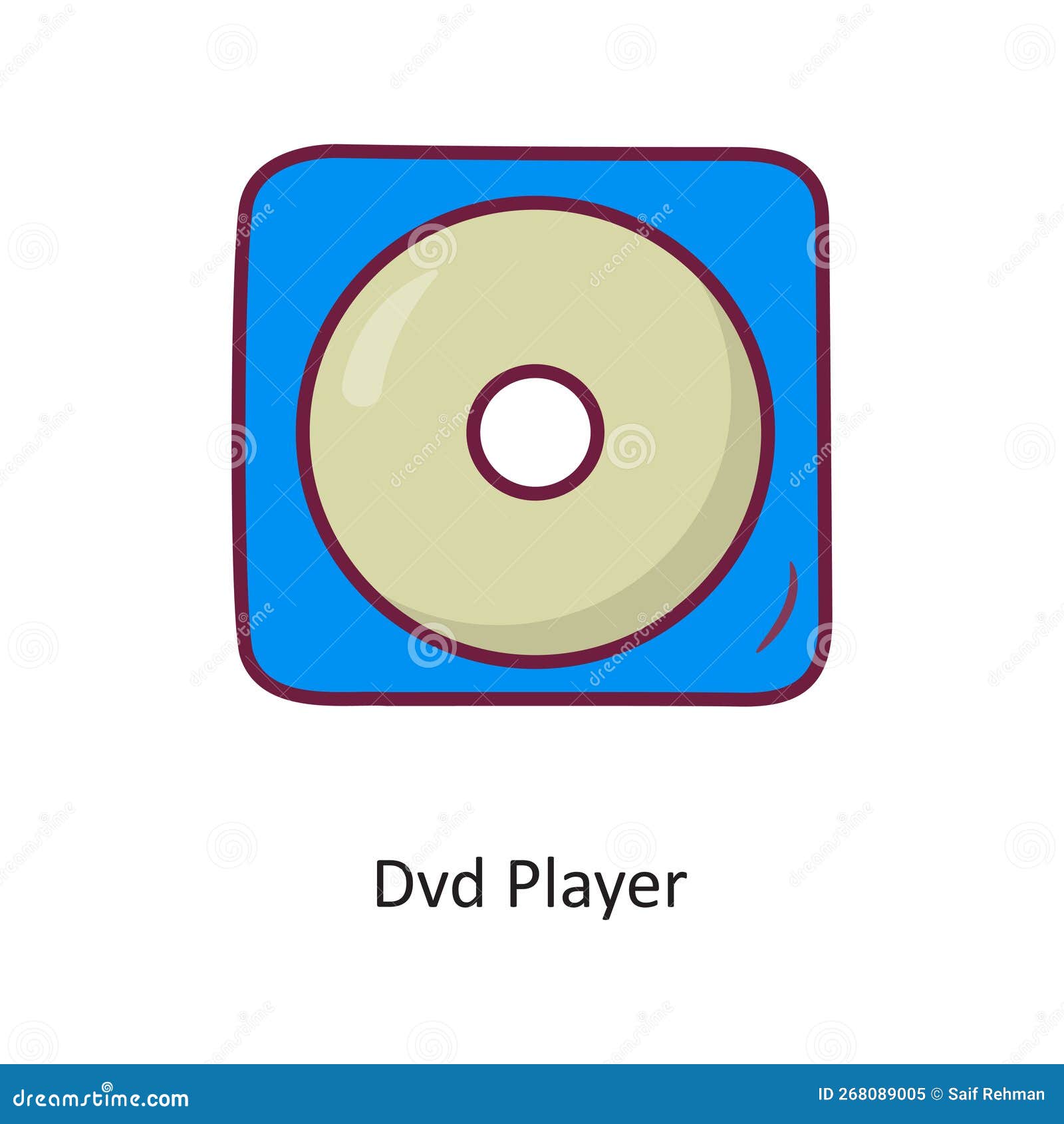 Dvd Player Vector Fill Outline Icon Design Illustration. Gaming Symbol ...