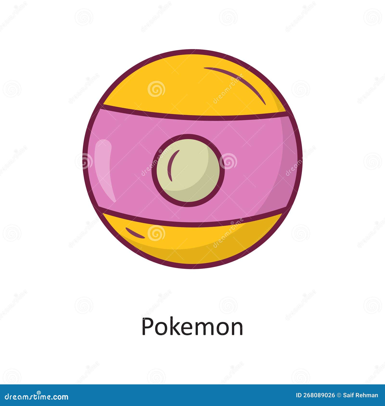 Pokemon Vector Fill Outline Icon Design Illustration. Gaming Symbol on ...