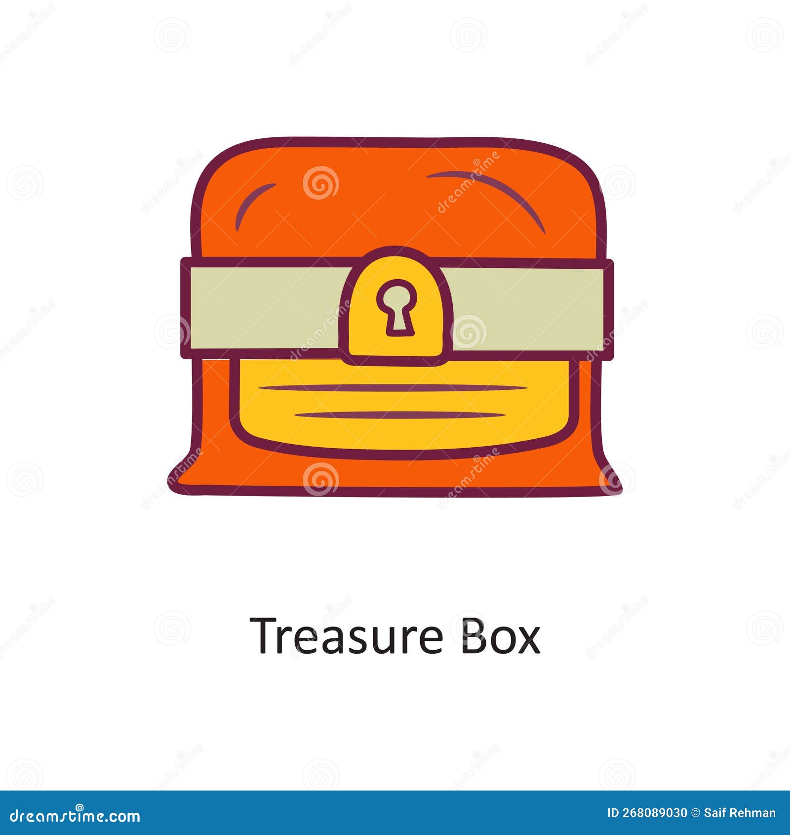 Treasure Box Vector Fill Outline Icon Design Illustration. Gaming ...