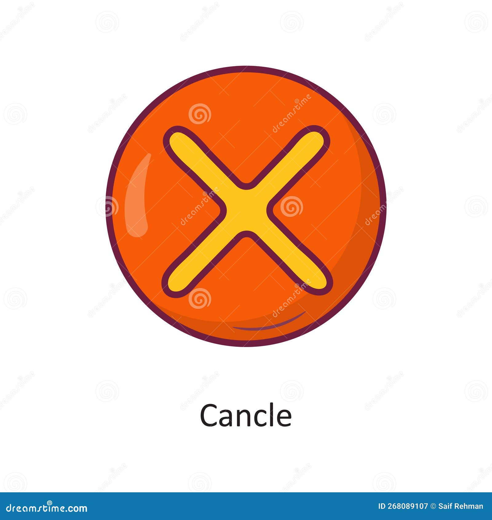 Cancel Vector Fill Outline Icon Design Illustration. Gaming Symbol on ...