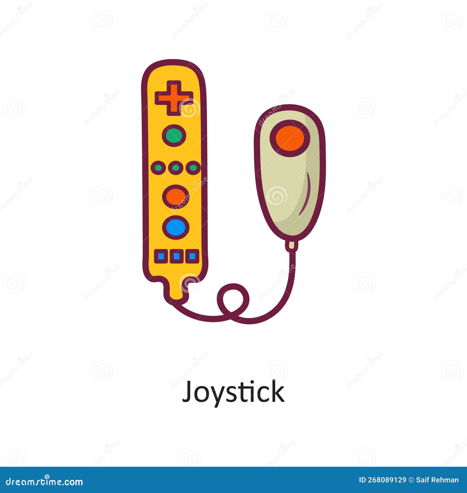 Joystick Vector Fill Outline Icon Design Illustration. Gaming Symbol on ...