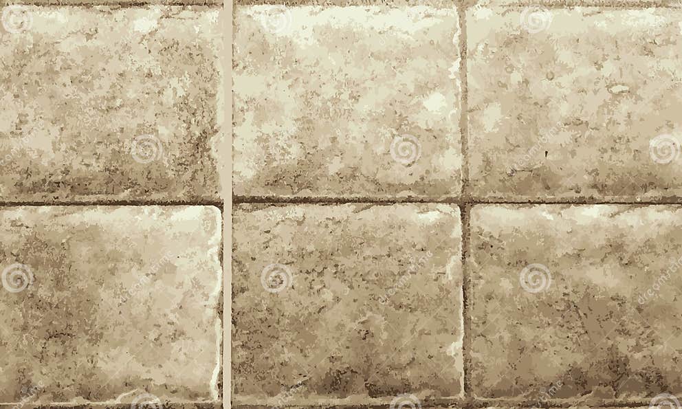 Tile Block Toilet Wall Texture Vector Background Stock Illustration ...