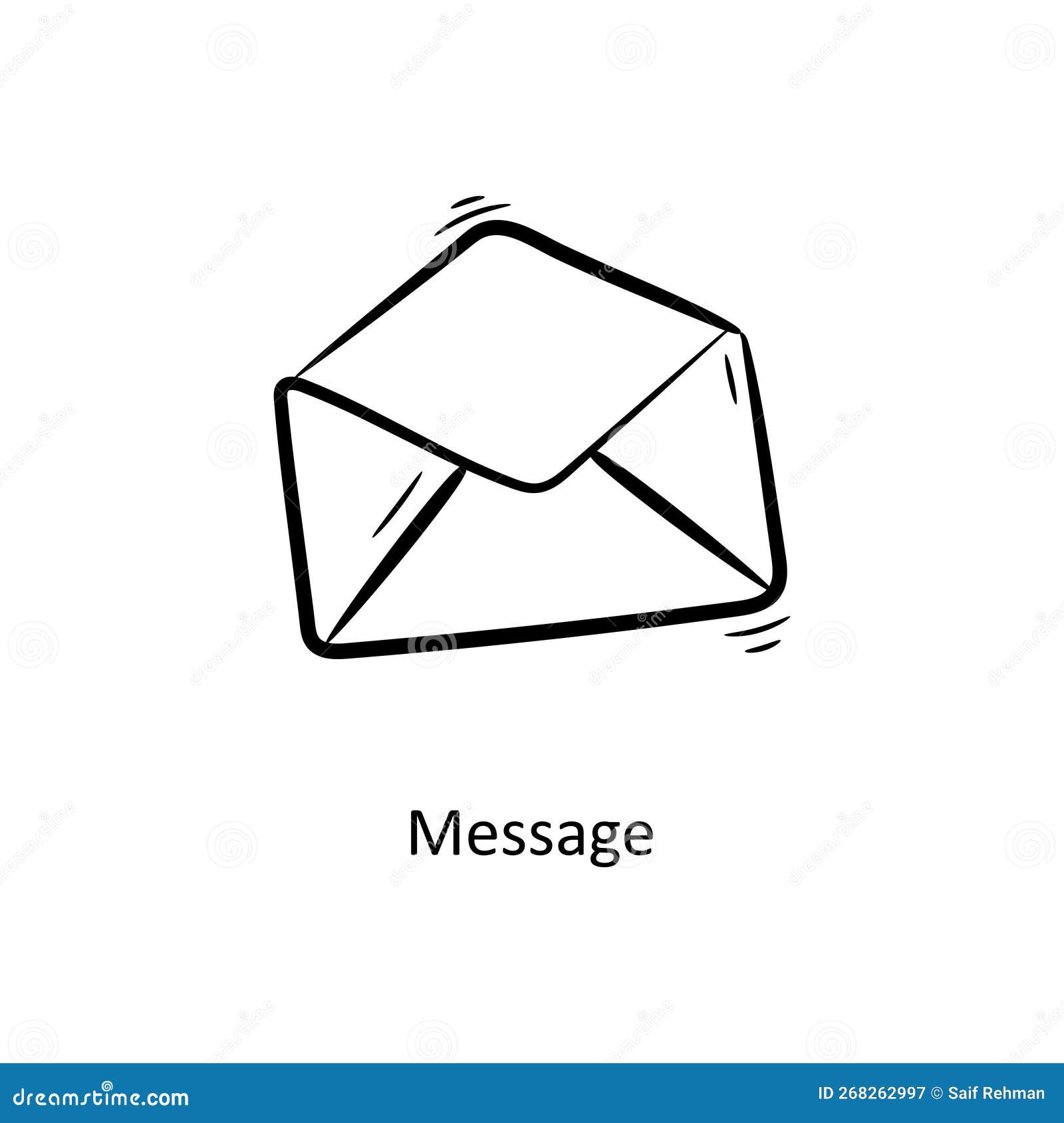 Message Outline Icon Design Illustration. Project Management Symbol on ...