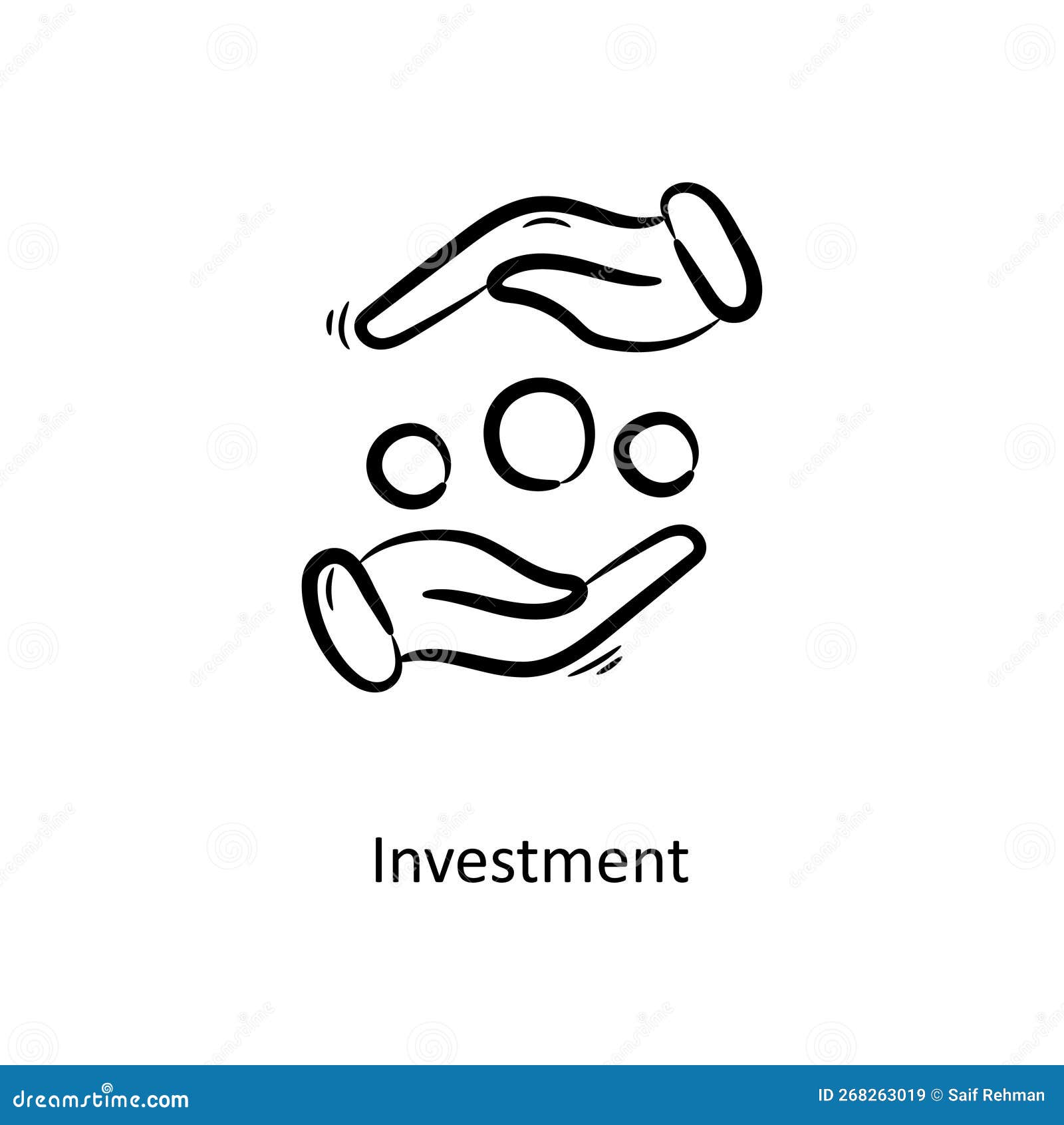 Investment Outline Icon Design Illustration. Project Management Symbol ...