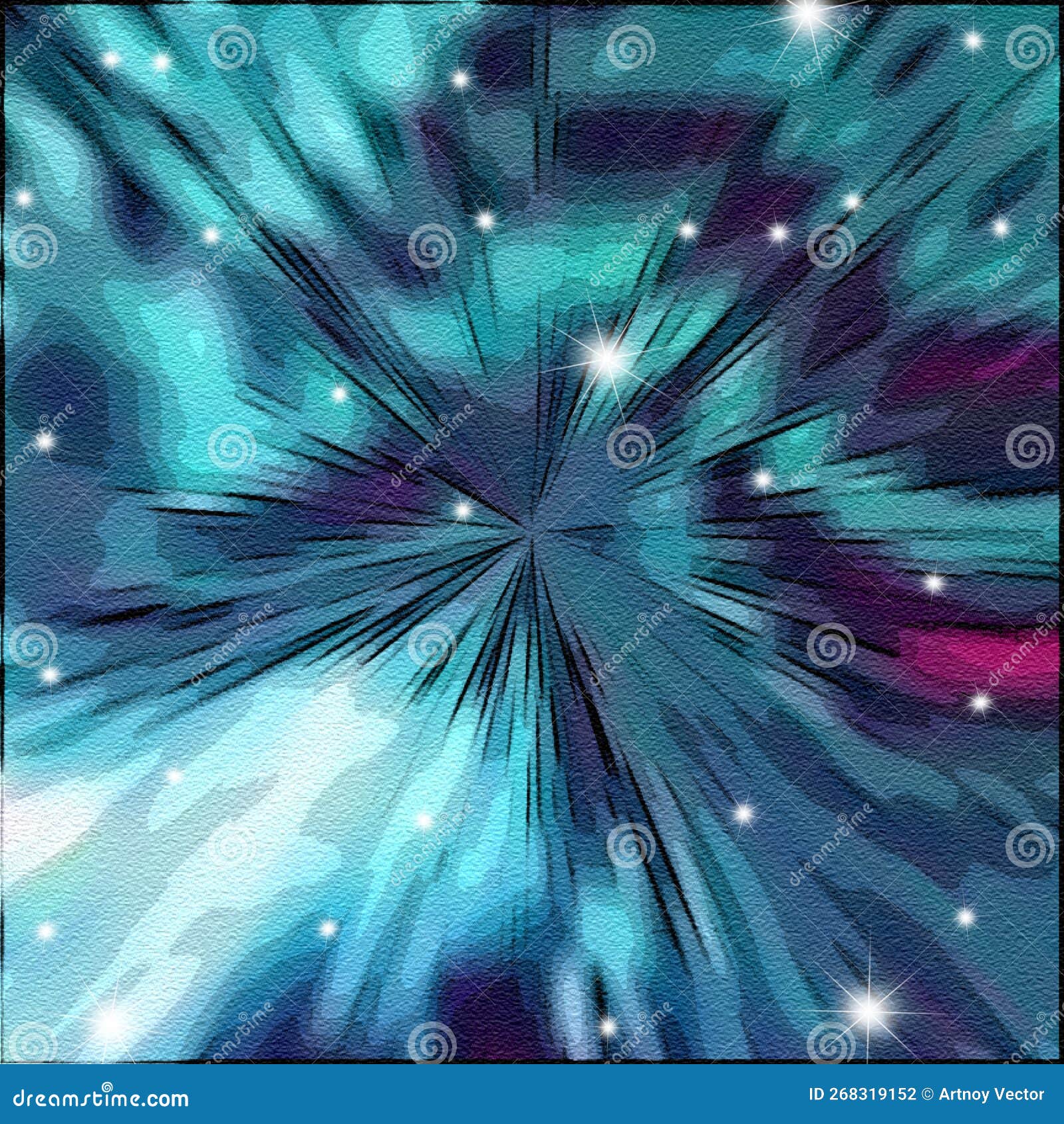 Colorful Explosion Abstract Background with Cartoon Texture and Glitter ...