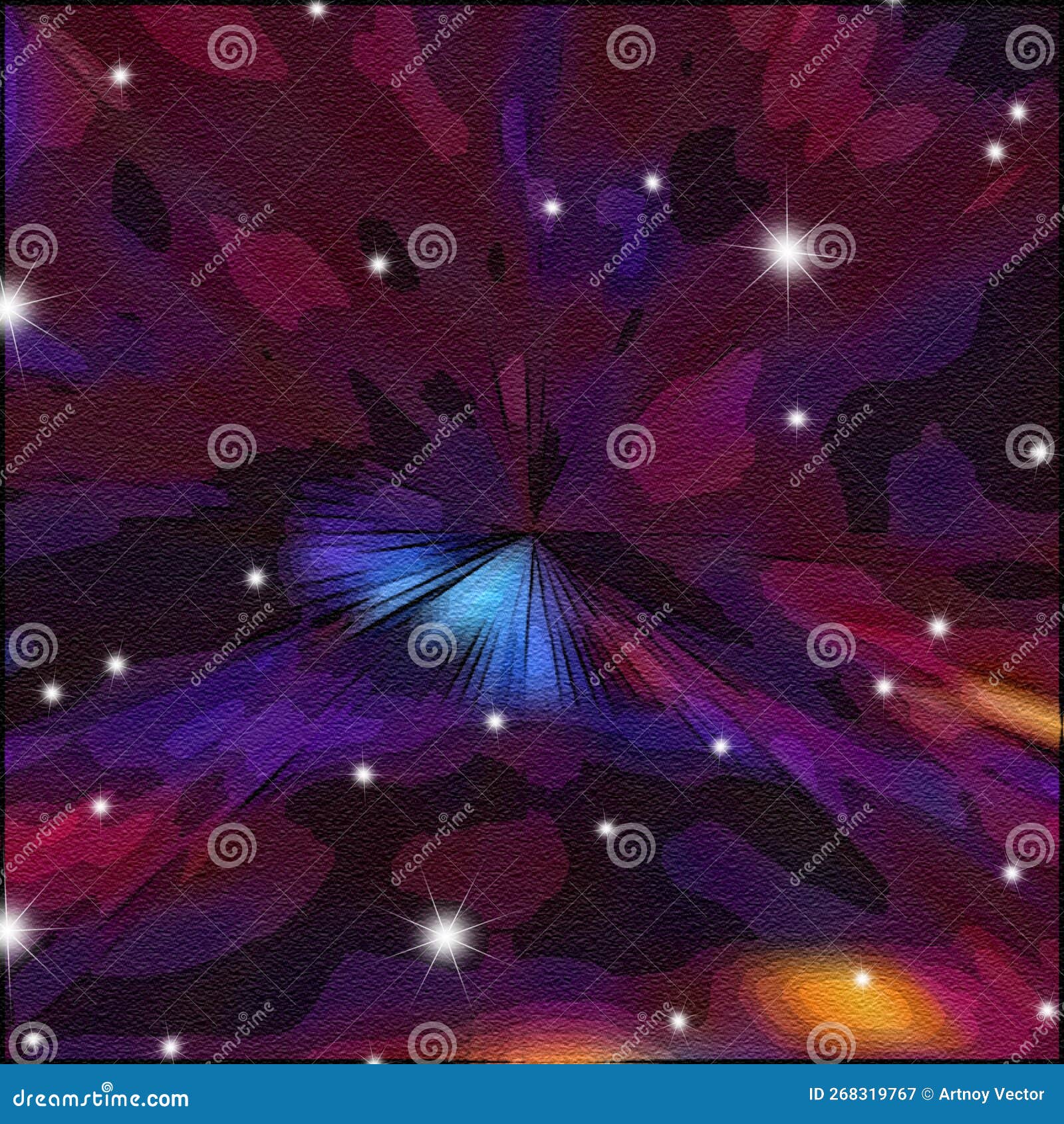 Colorful Explosion Abstract Background with Cartoon Texture and Glitter ...