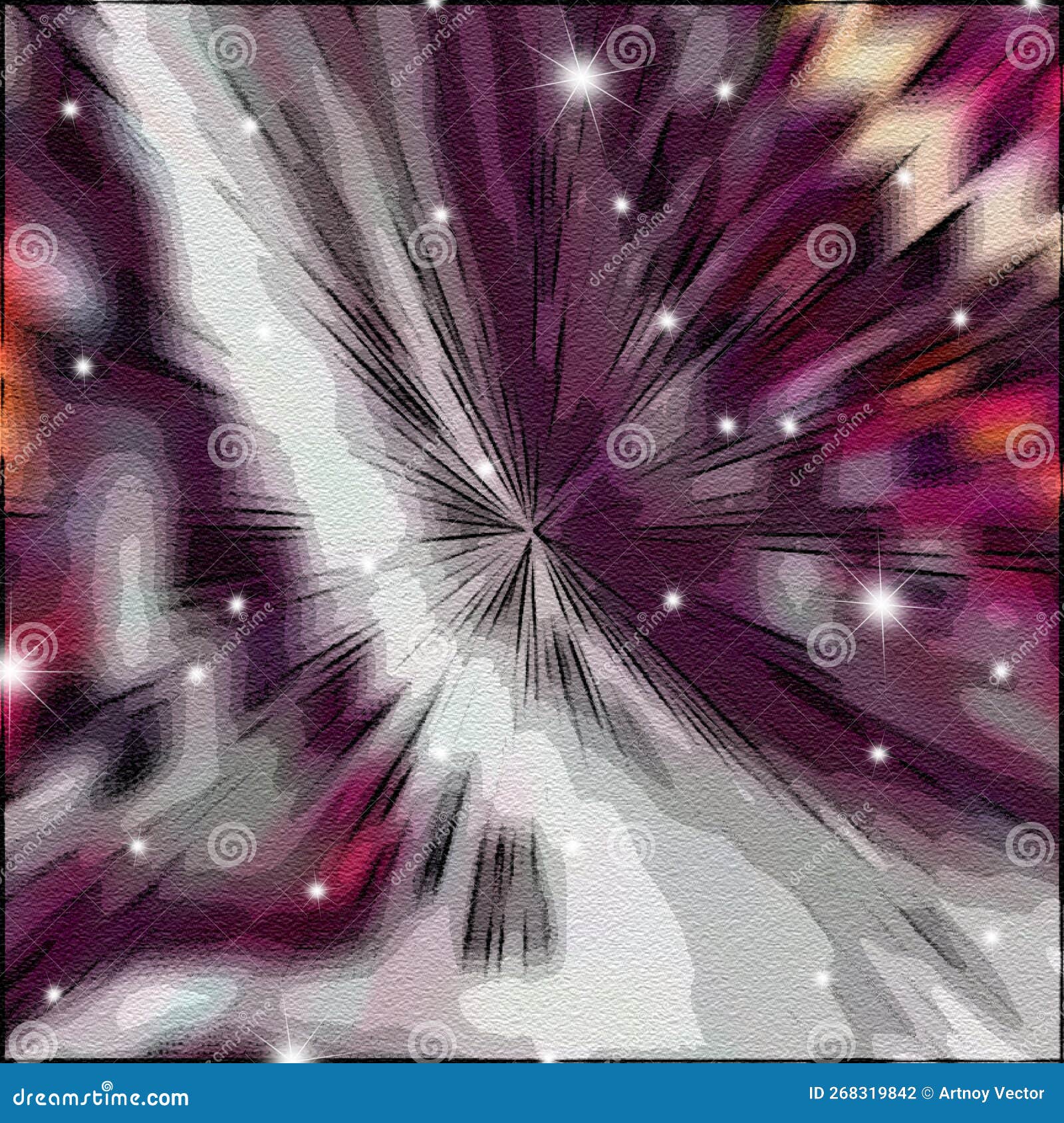 Colorful Explosion Abstract Background with Cartoon Texture and Glitter ...