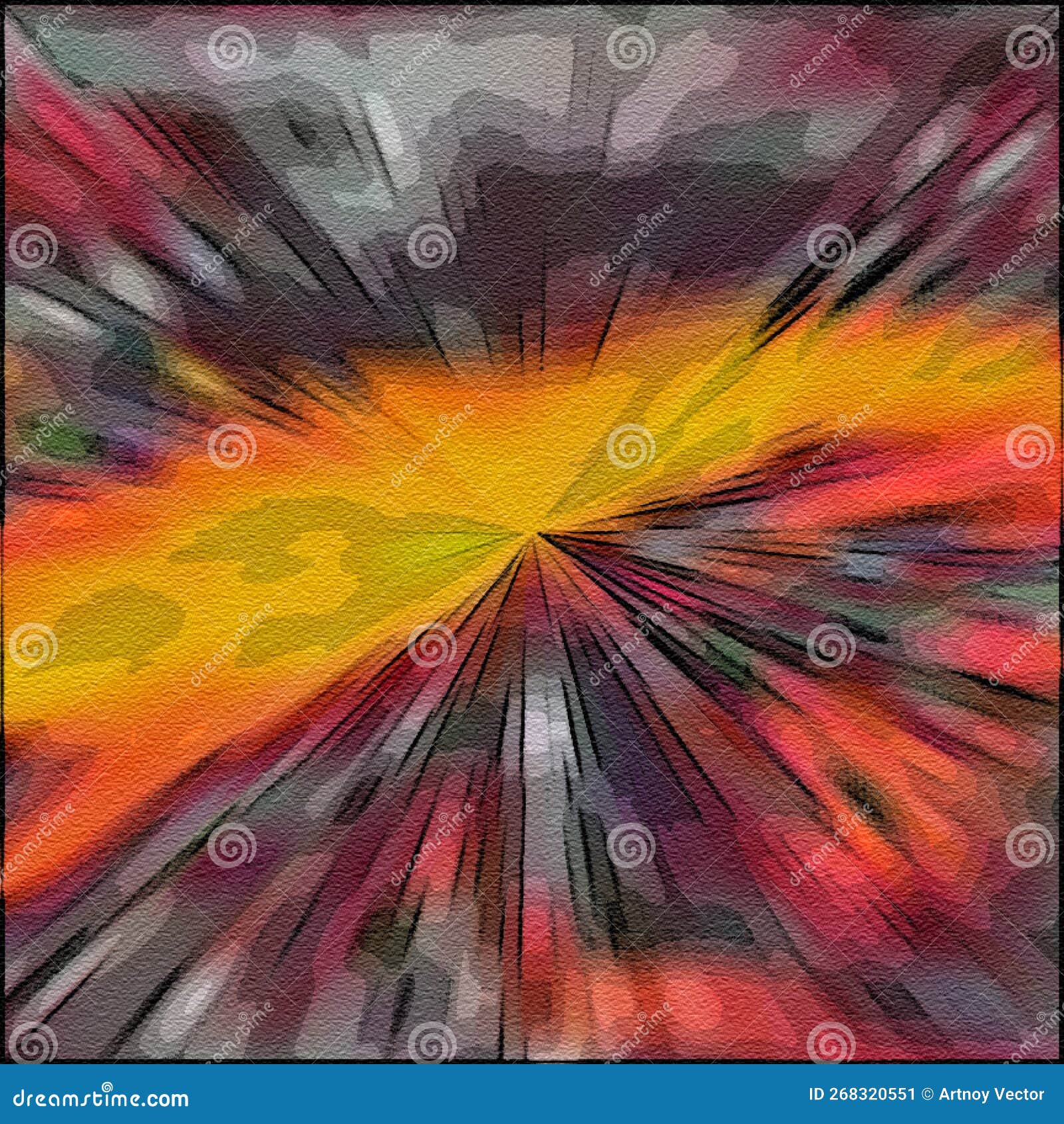 Colorful Explosion Abstract Background with Cartoon Texture and Glitter ...