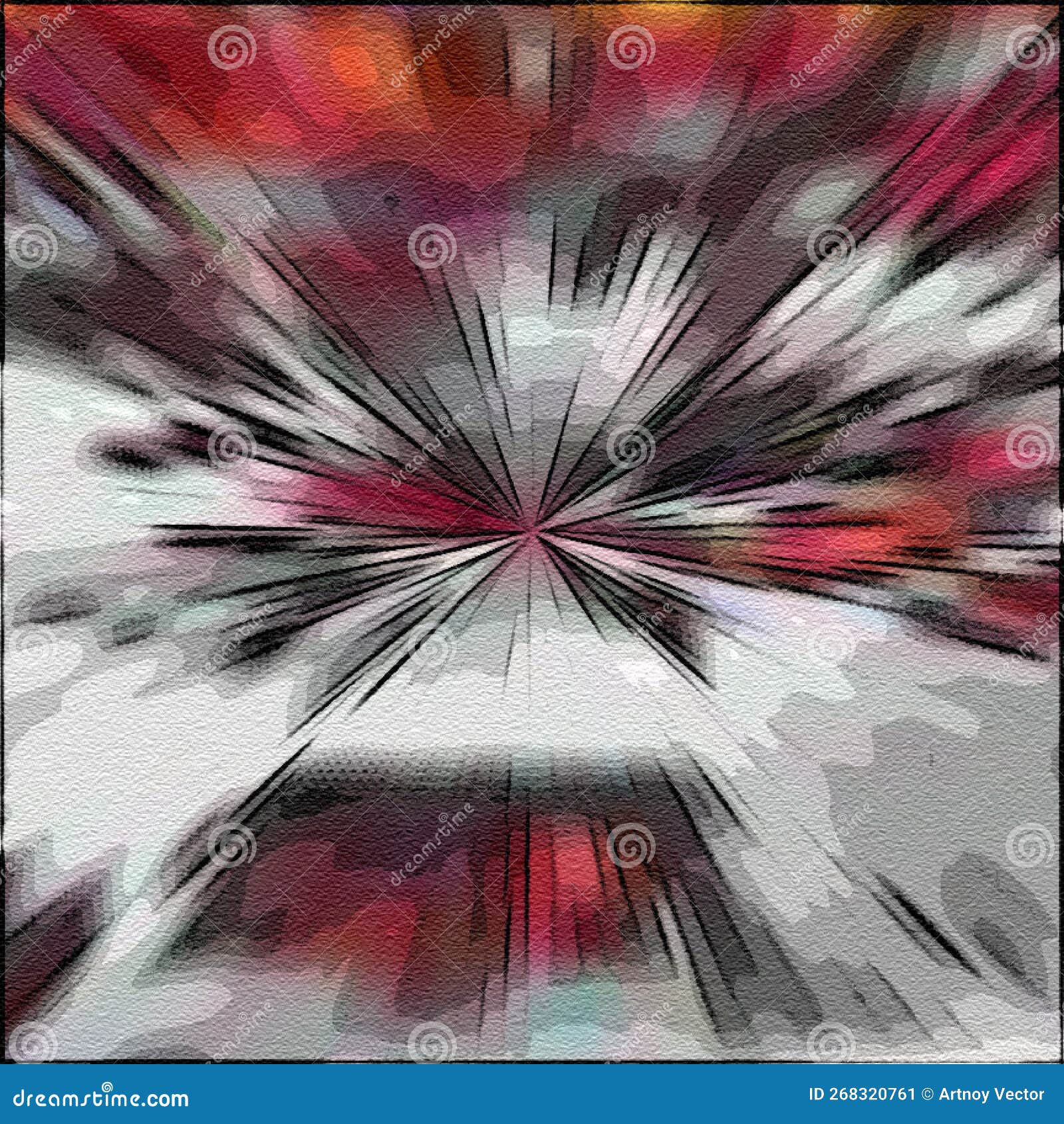 Colorful Explosion Abstract Background with Cartoon Texture and Glitter ...