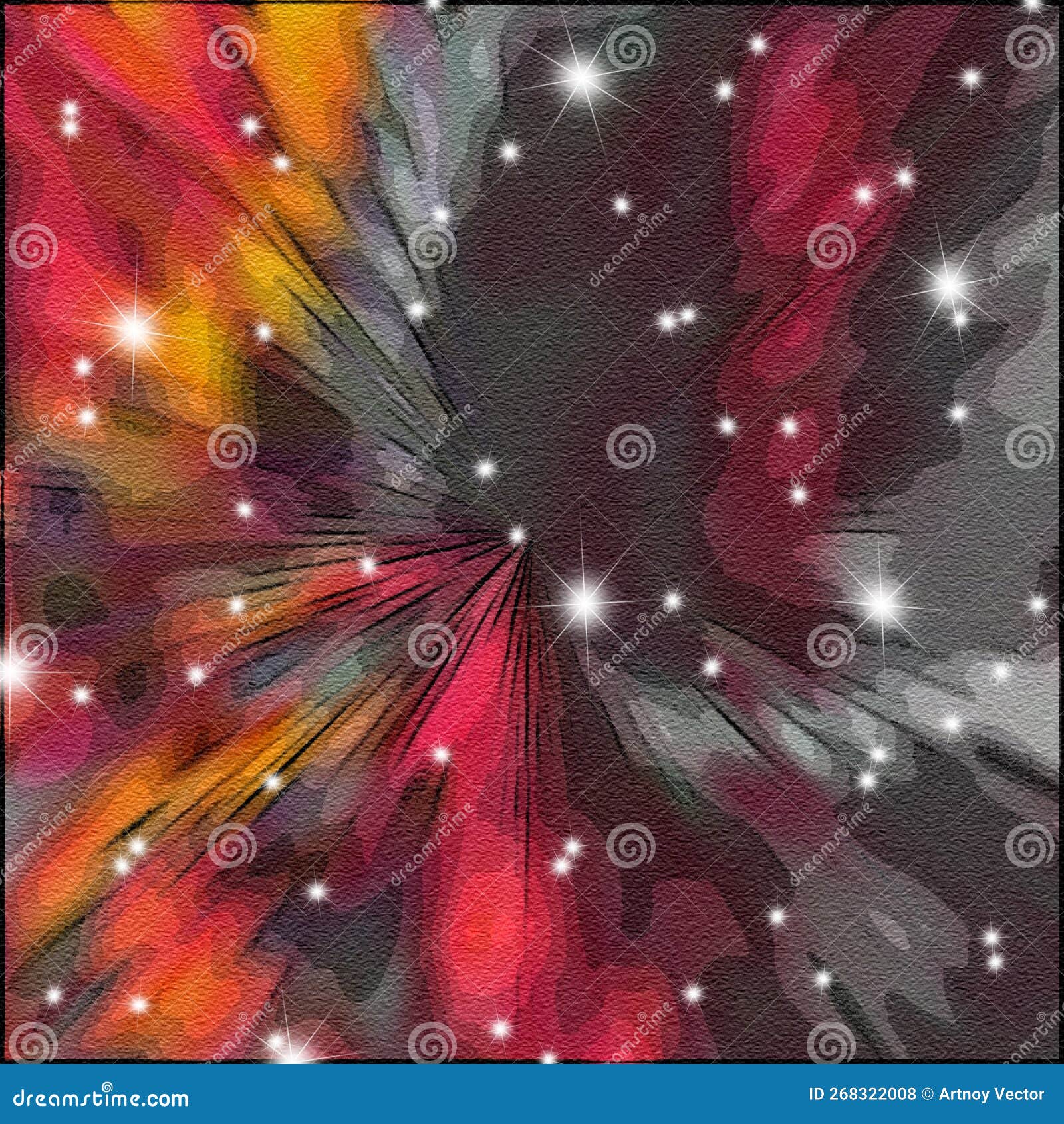 Colorful Explosion Abstract Background with Cartoon Texture and Glitter ...