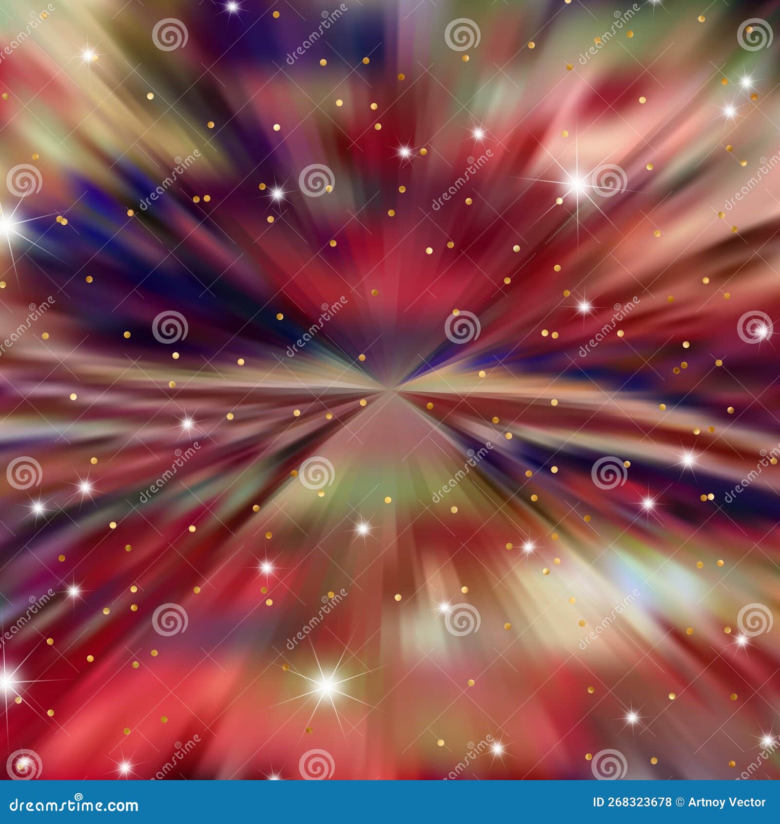 Colorful Explosion Abstract Background with Glitter Elements Stock ...