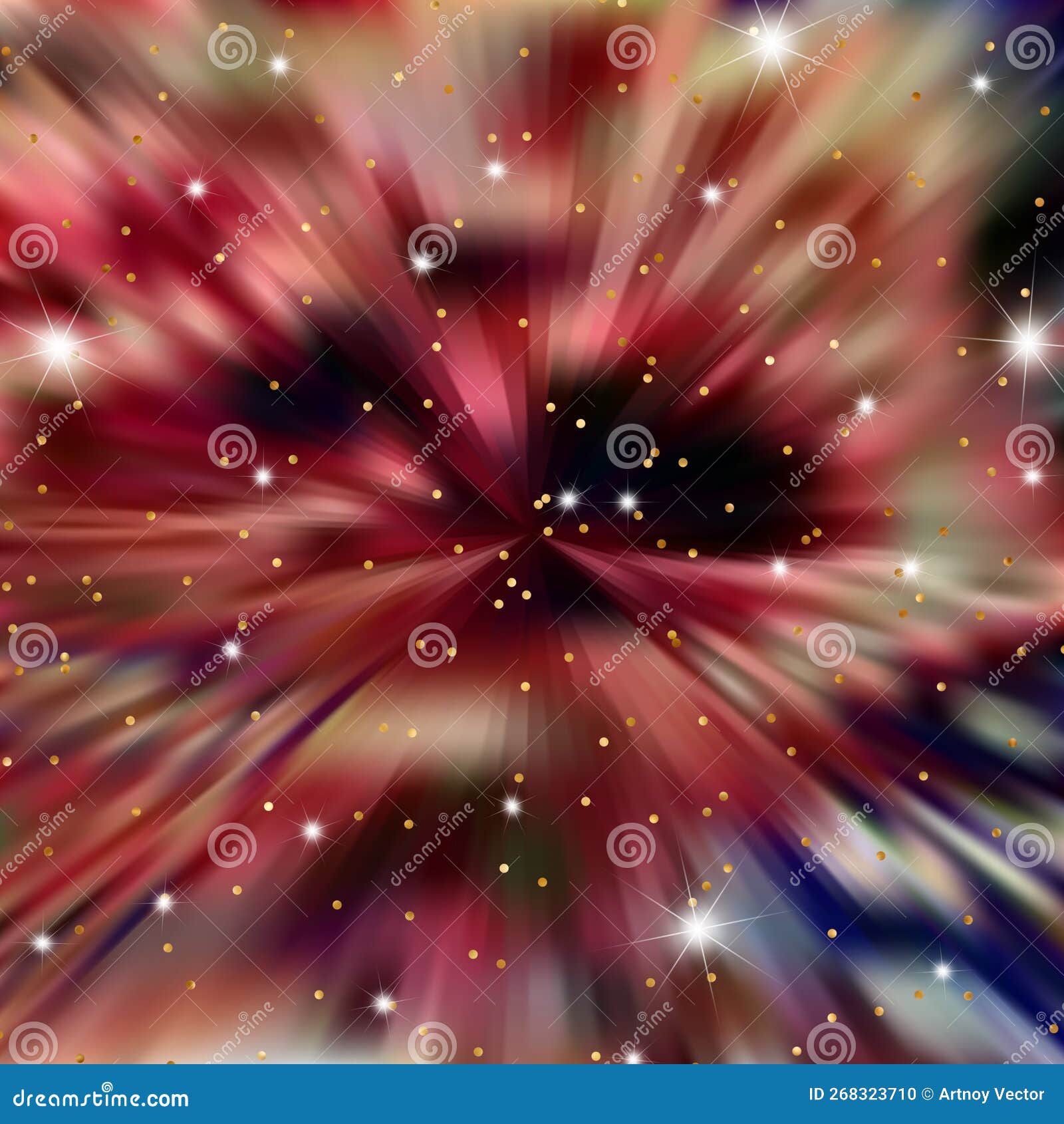 Colorful Explosion Abstract Background with Glitter Elements Stock ...