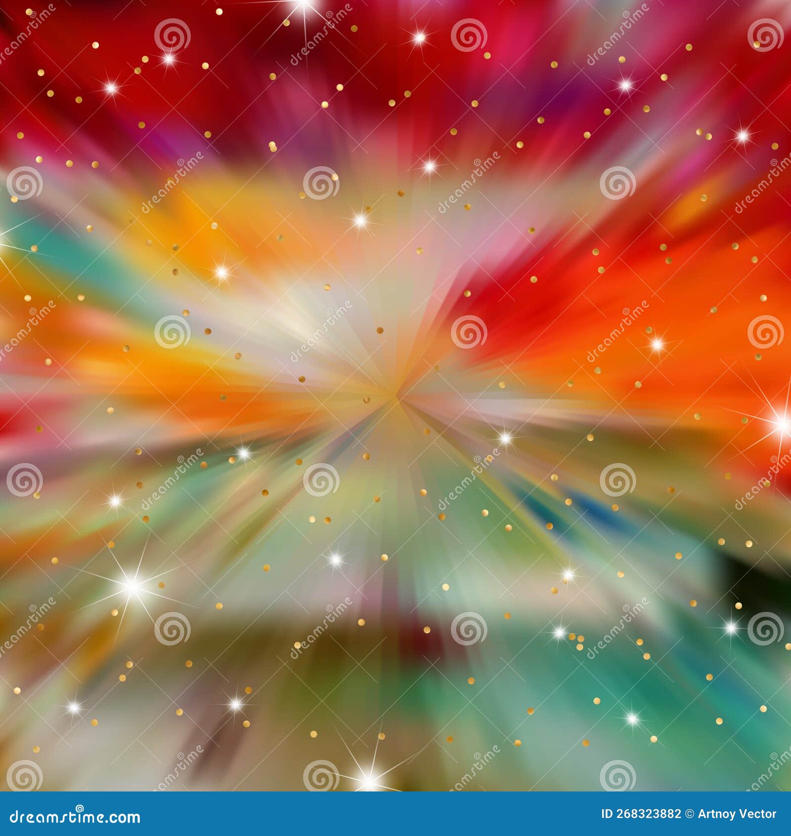 Colorful Explosion Abstract Background with Glitter Elements Stock ...