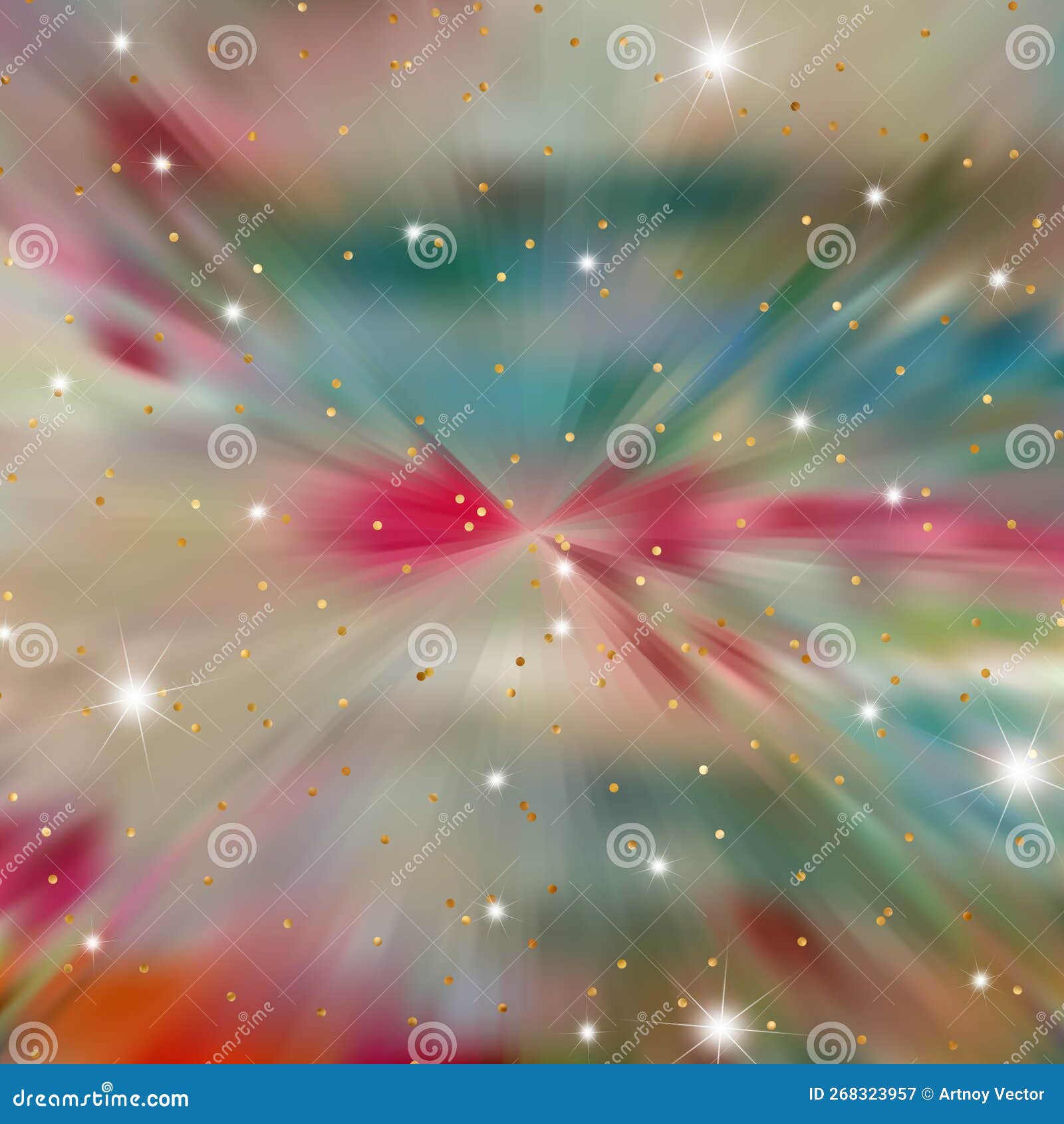 Colorful Explosion Abstract Background with Glitter Elements Stock ...