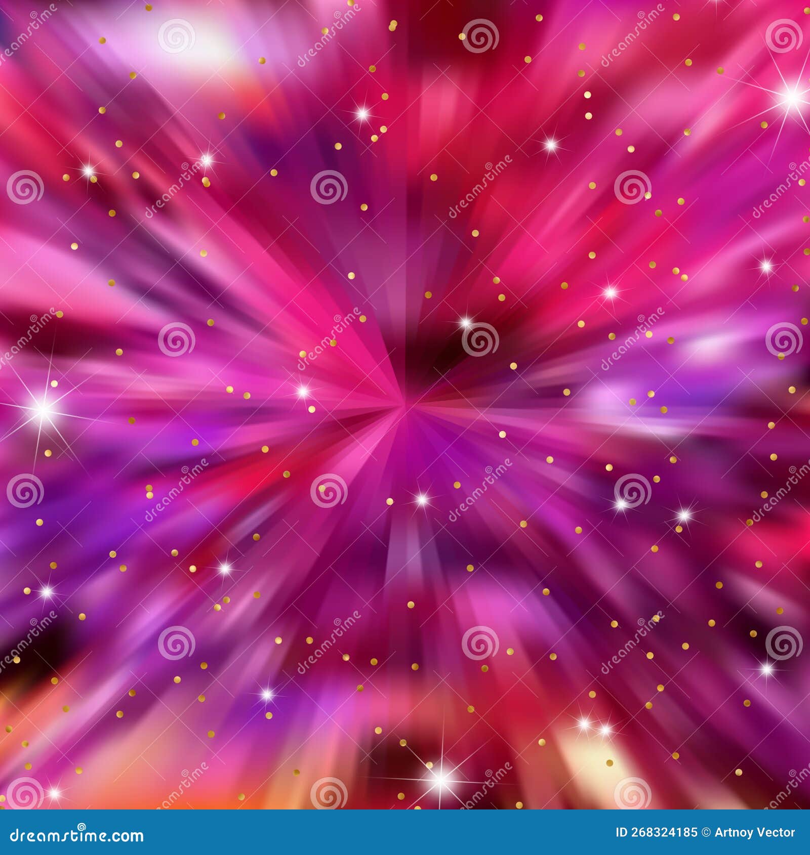 Colorful Explosion Abstract Background with Glitter Elements Stock ...