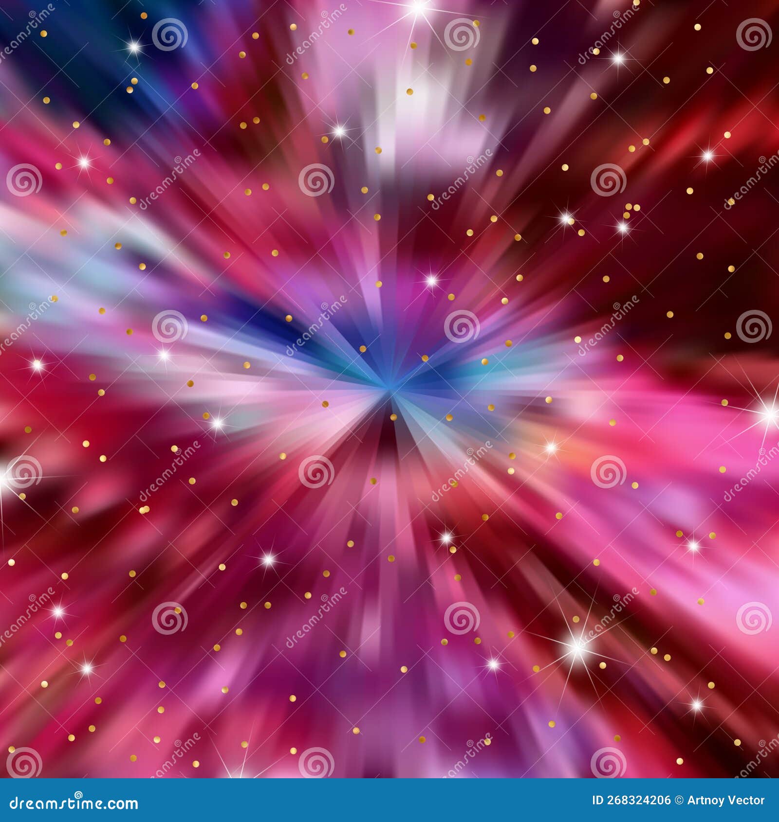 Colorful Explosion Abstract Background with Glitter Elements Stock ...