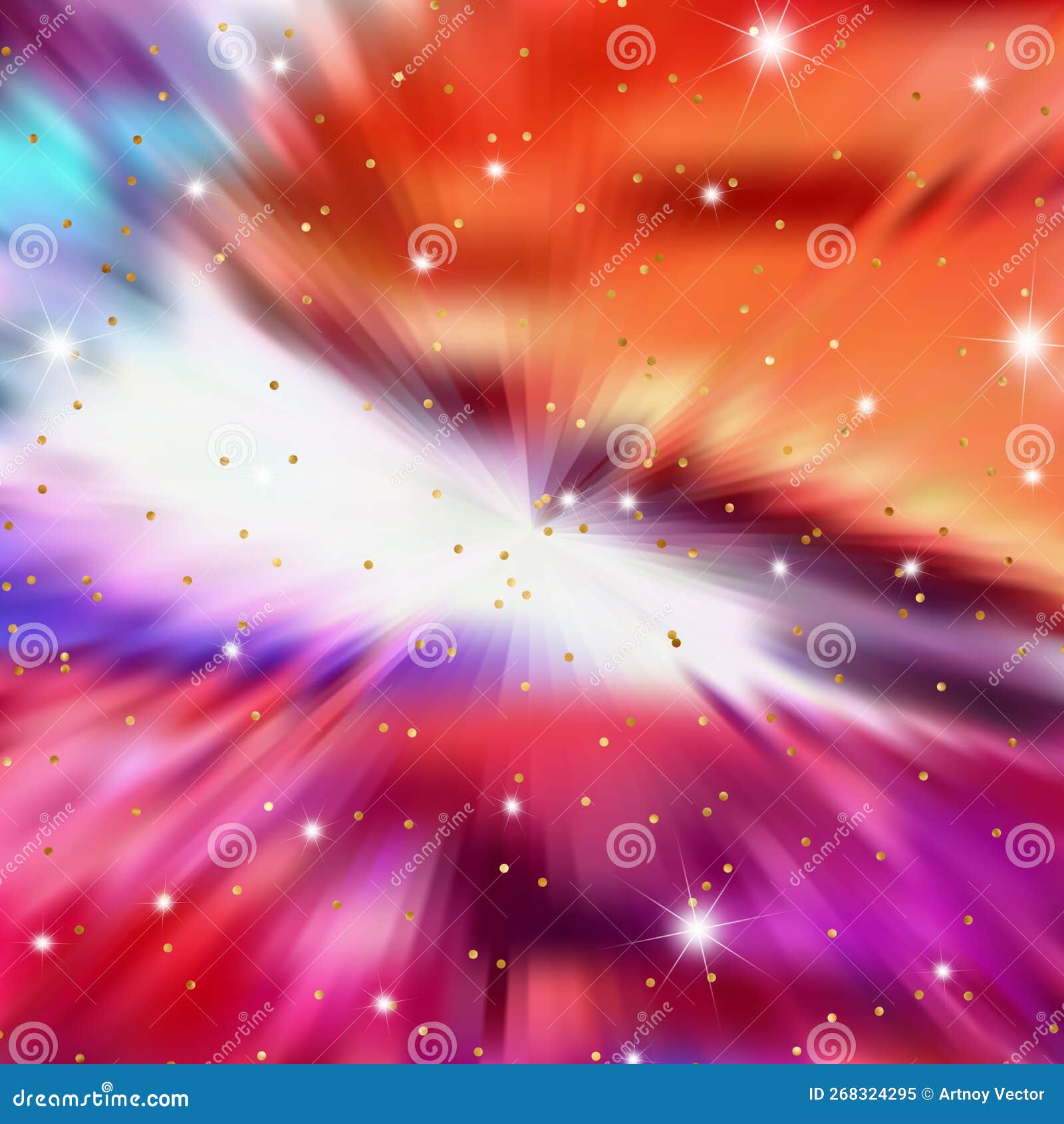 Colorful Explosion Abstract Background with Glitter Elements Stock ...