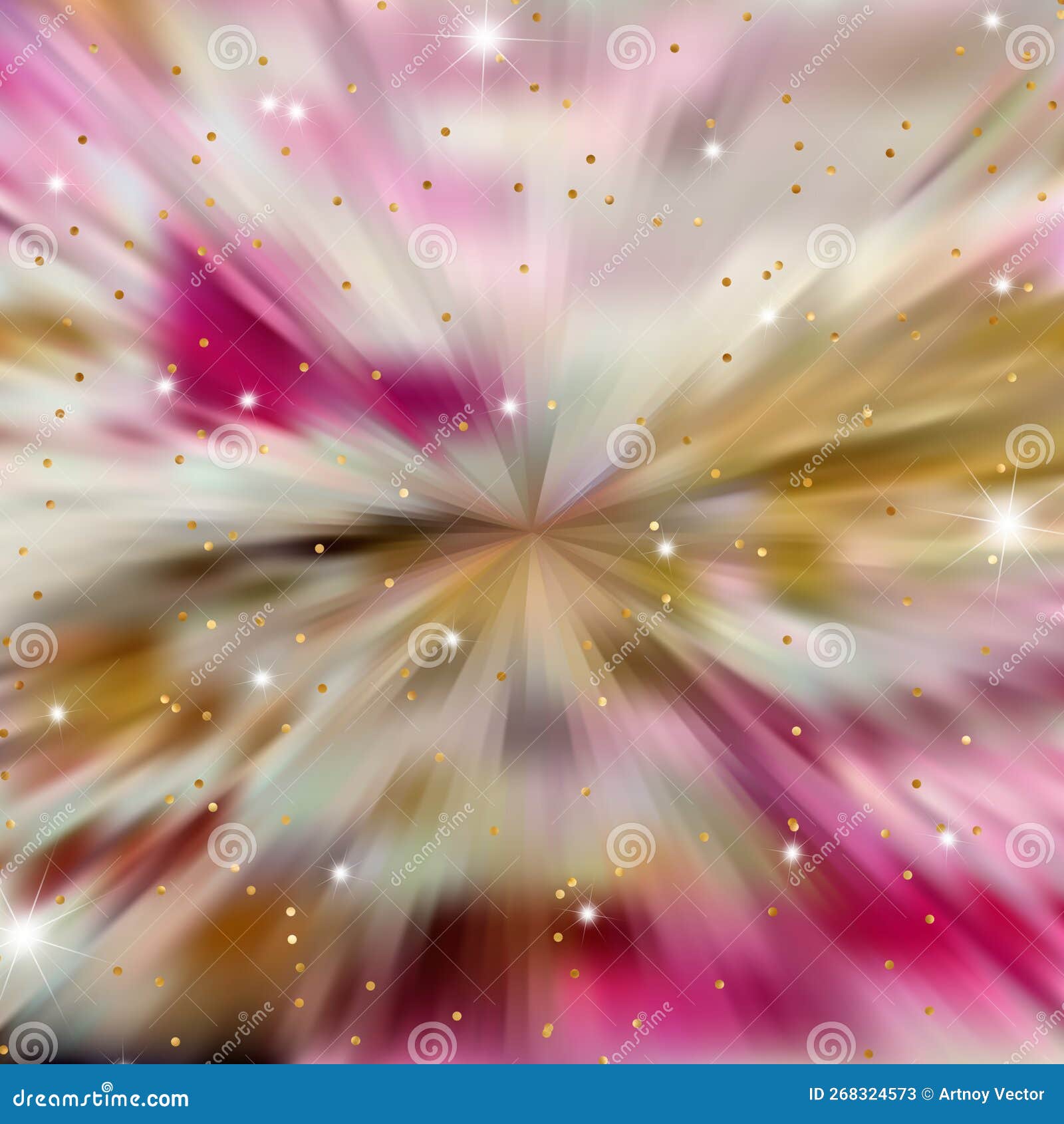 Colorful Explosion Abstract Background with Glitter Elements Stock ...